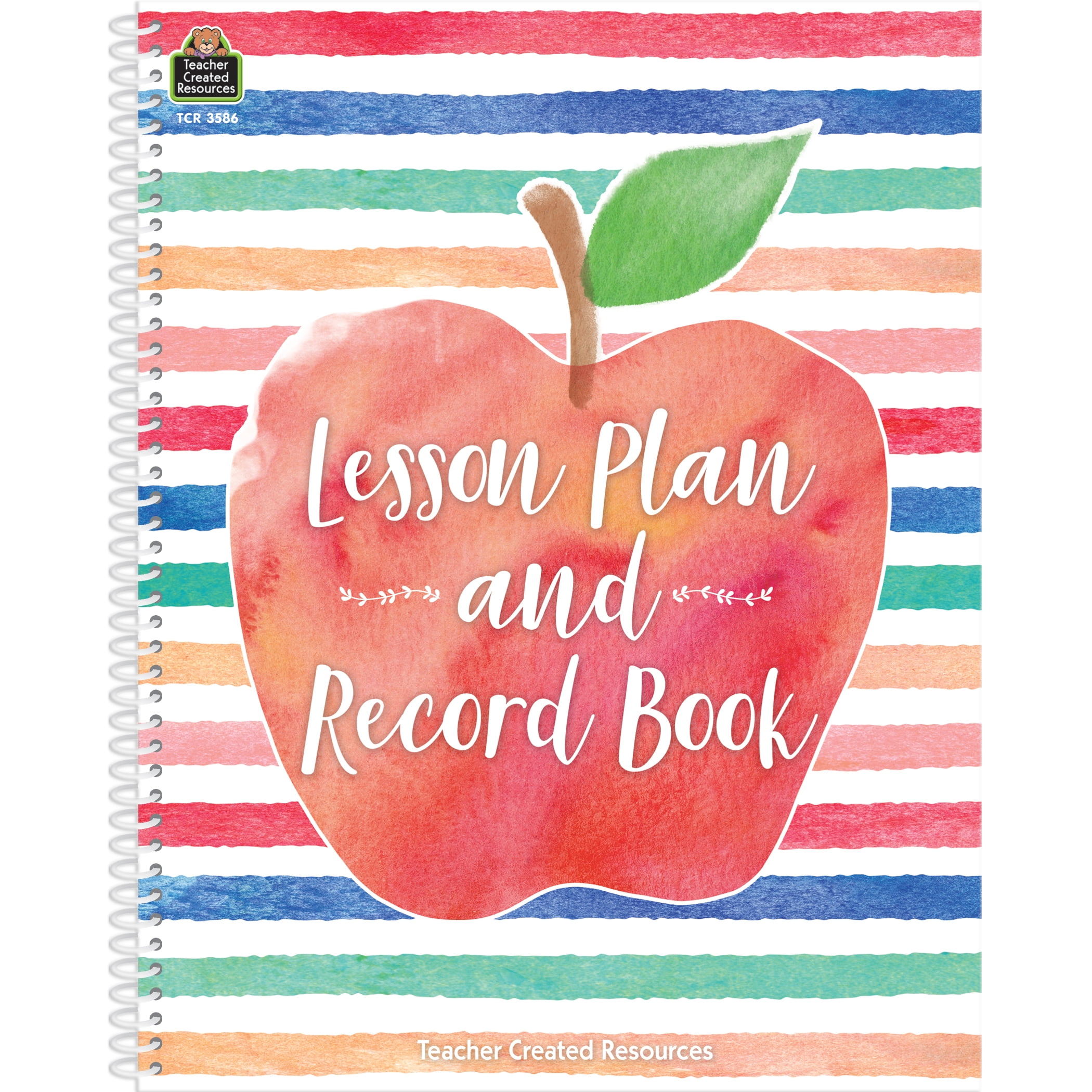 Teacher Created Resources Watercolor Lesson Plan and Record Book ...