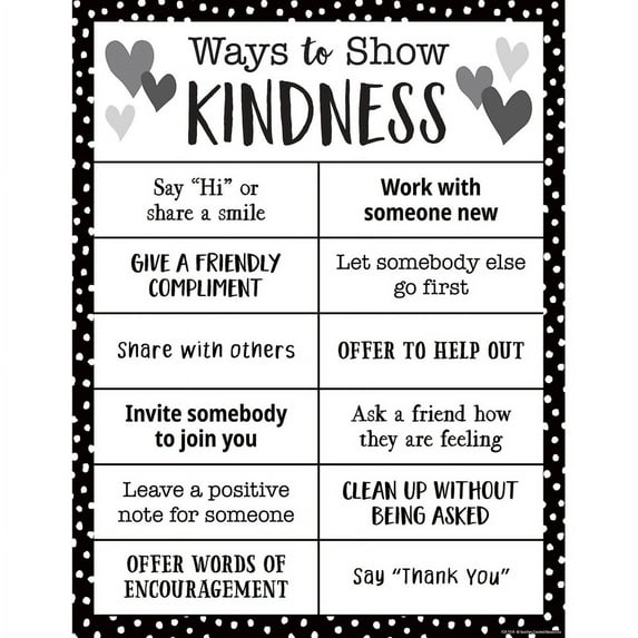 Ways to Show Kindness Chart 17x22 [TCR7514] - Walmart.com