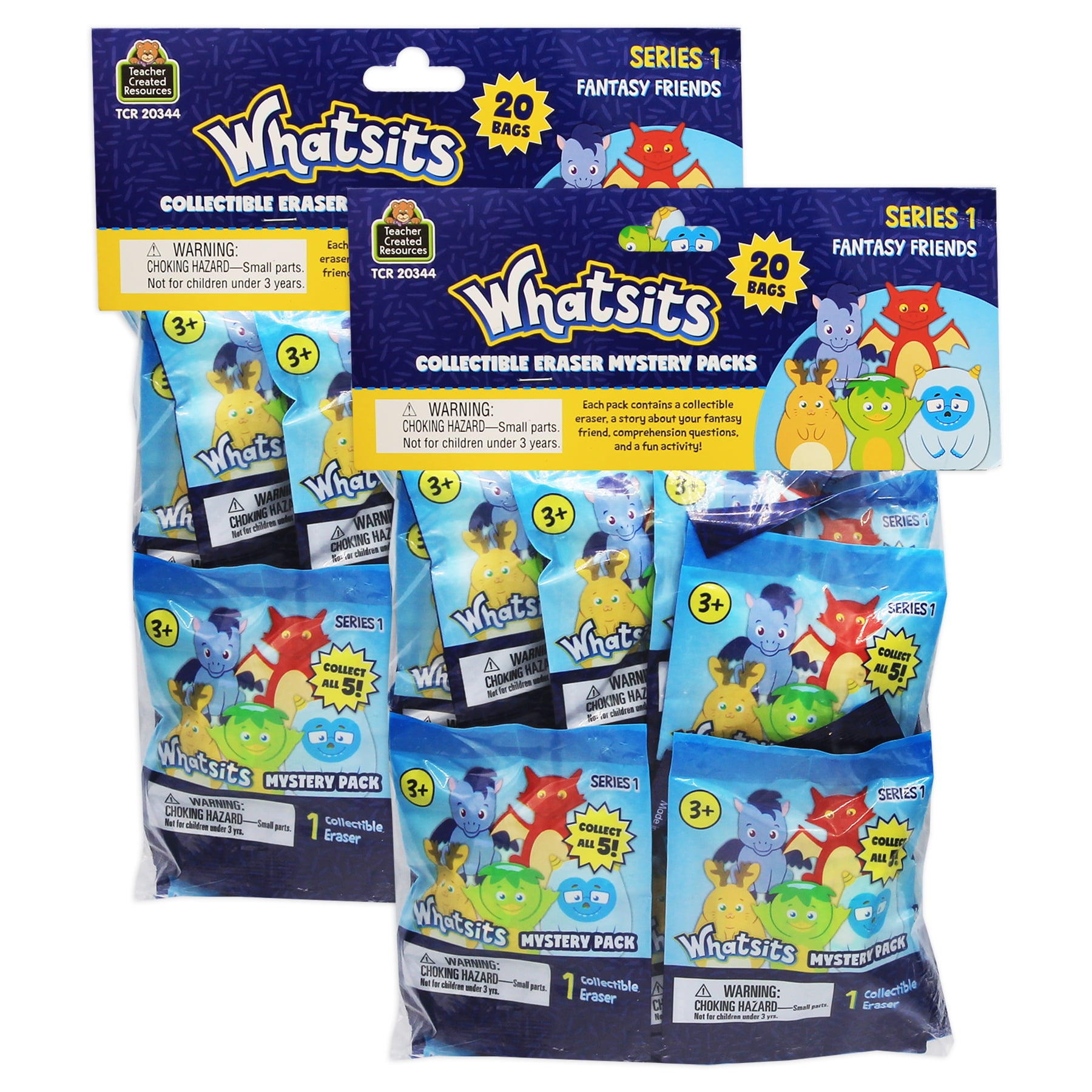 Teacher Created Resources Whatsits Collectable Erasers Mystery Packs ...