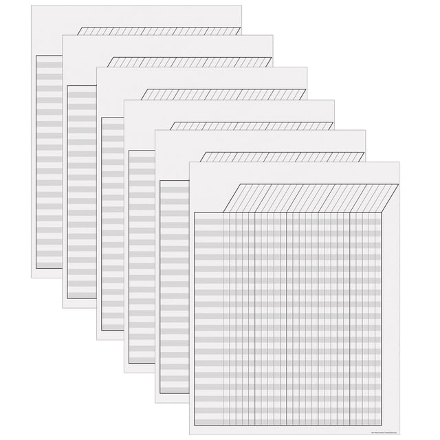 Teacher Created Resources White Incentive Write-On/Wipe-Off Chart, Pack ...