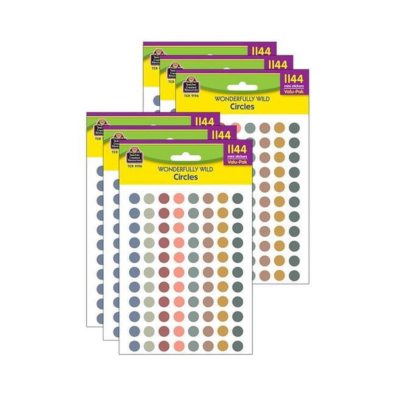 Teacher Created Resources Wonderfully Wild Circles Mini Stickers Valu ...