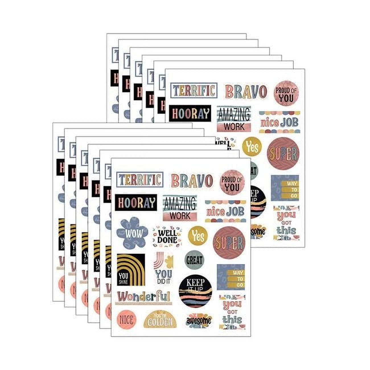 Teacher Created Resources Wonderfully Wild Stickers, 120 Per Pack, 12 ...