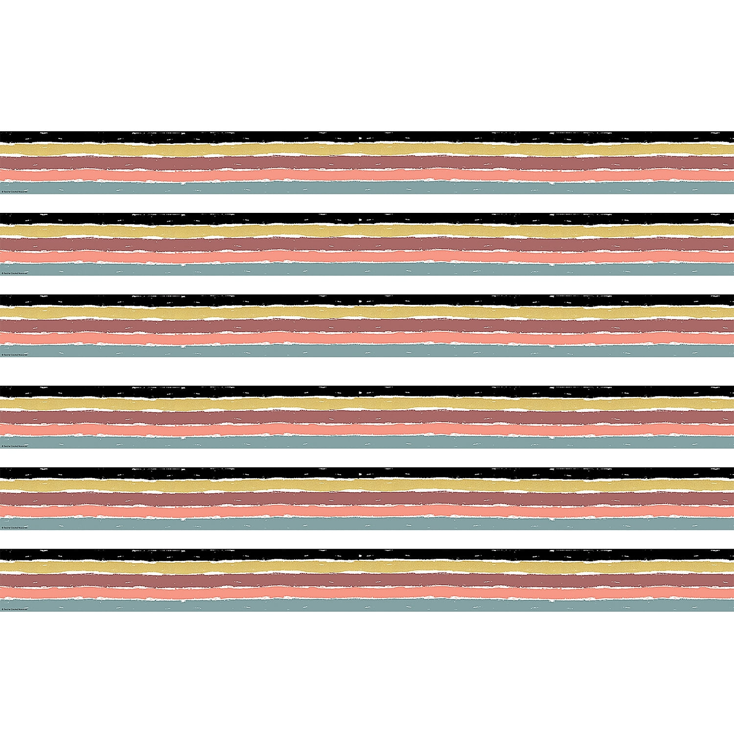Teacher Created Resources Wonderfully Wild Stripes Straight Border Trim ...