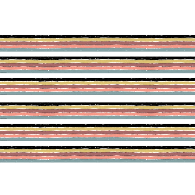 Teacher Created Resources Wonderfully Wild Stripes Straight Border Trim ...