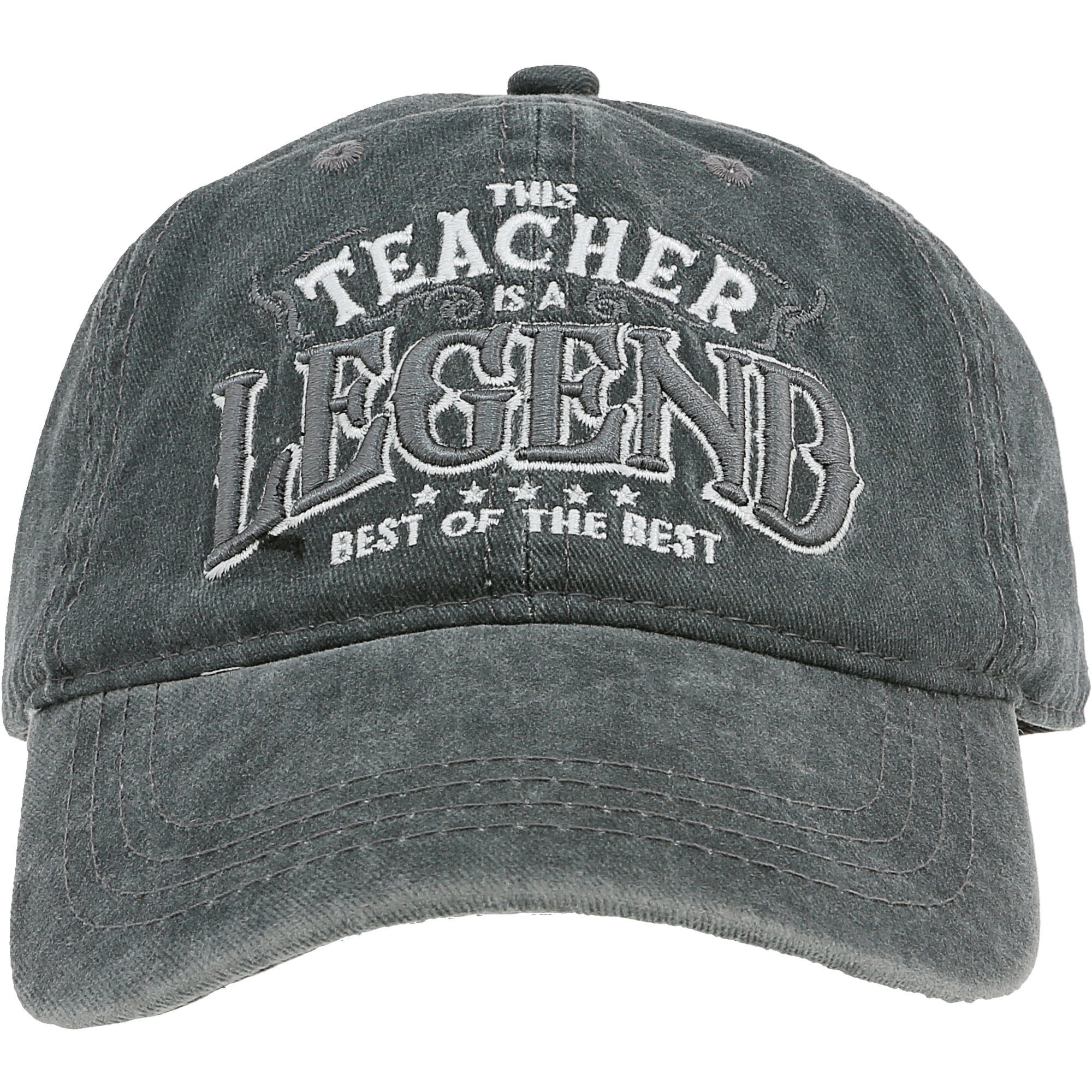 Pavilion Gift Company - Teacher - Dark Gray Washed Cotton Twill Hat ...