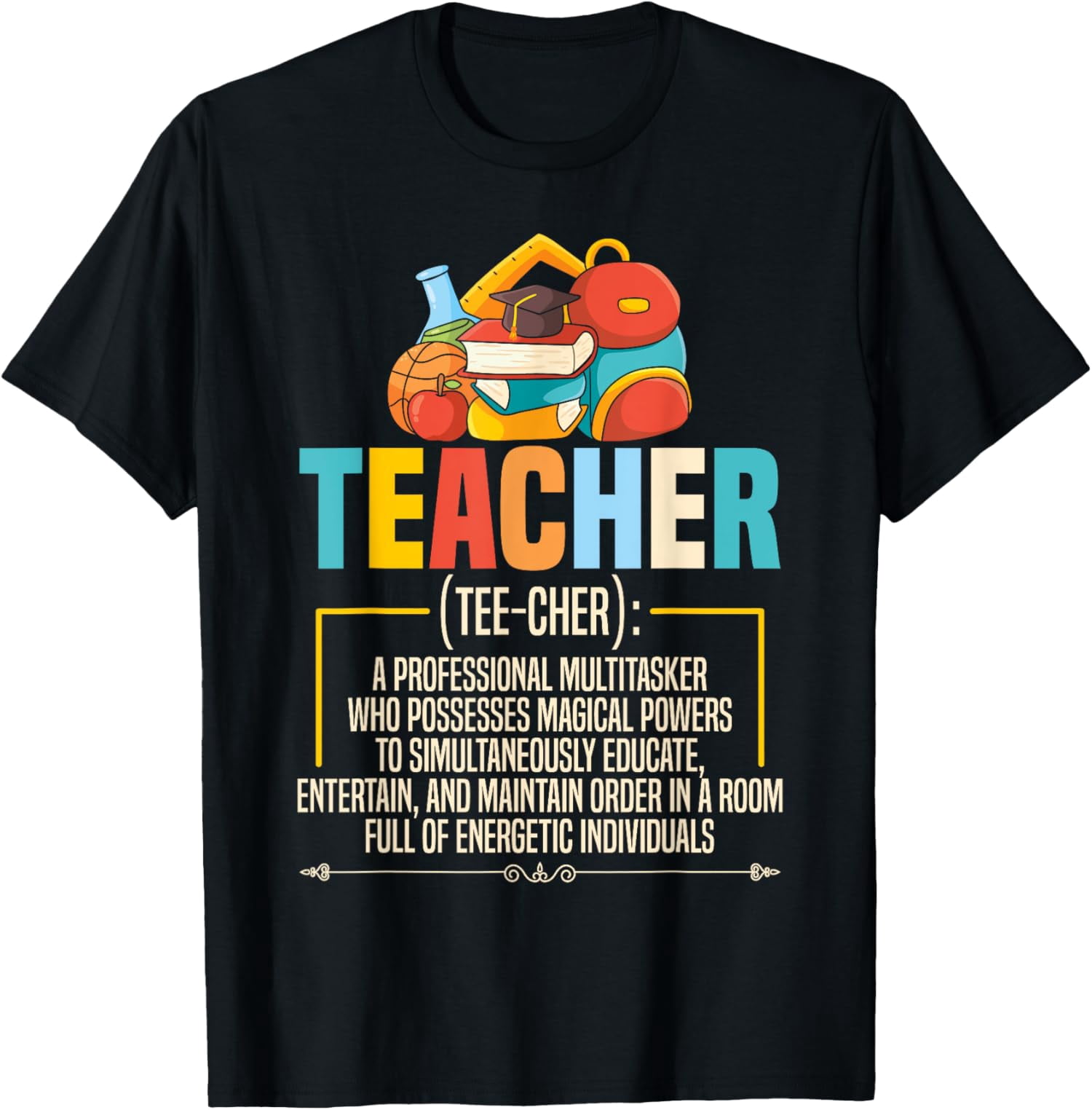 Teacher Definition Funny for Educators and School Teaching Appreciation ...
