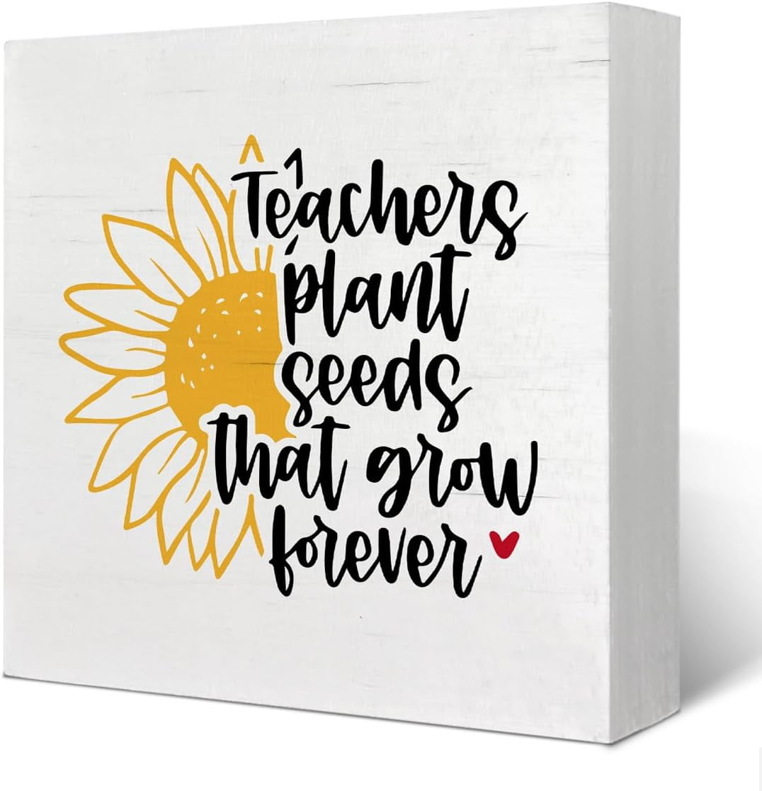 Teacher Desk Decor - Teacher Appreciation Gifts Signs, End of Year ...