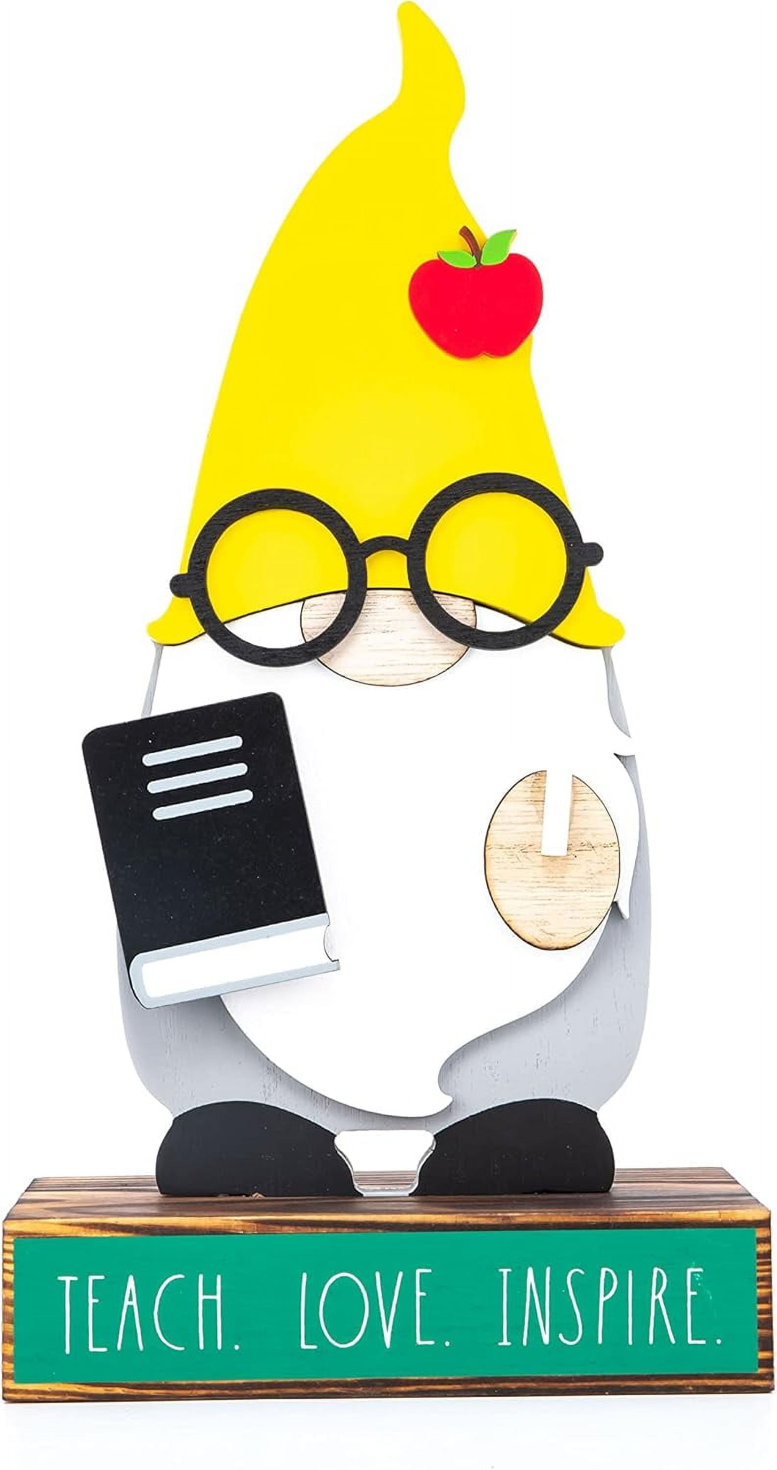 Teacher Desk Gnomes - Wooden Gnome Figurine Desk ations, Gifts for ...