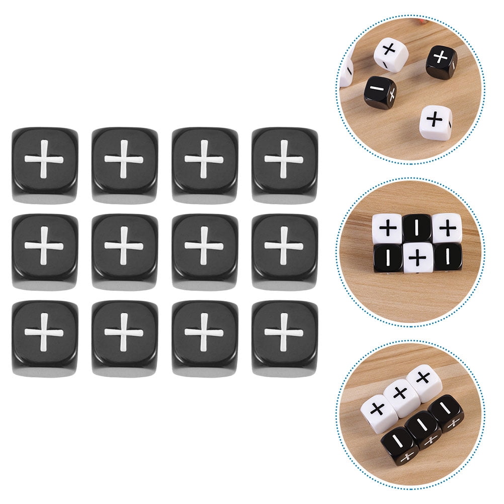 BESTOYARD Acrylic Math Dice for Kids Learning Aid with Rounded Corners ...