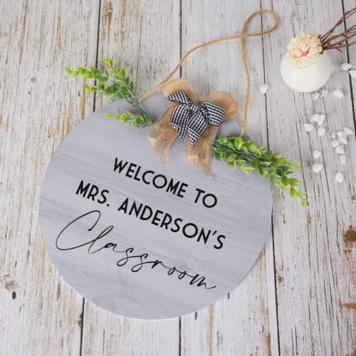 Teacher Door Sign, Teacher Name Sign, Personalized Door Hanger ...