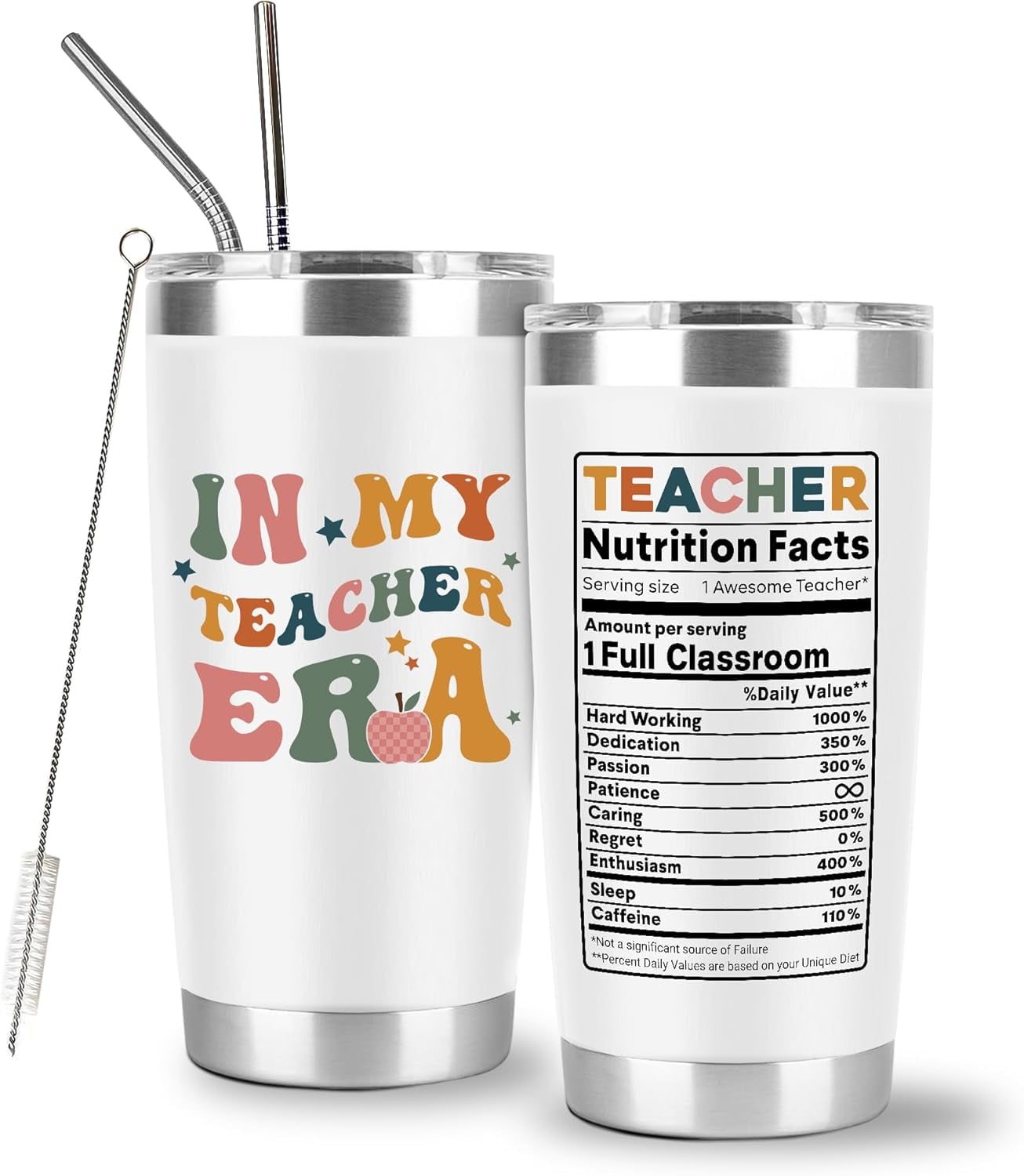 In My Teacher Era Cup Tumbler Cool Teacher Gifts Back To School End Of ...
