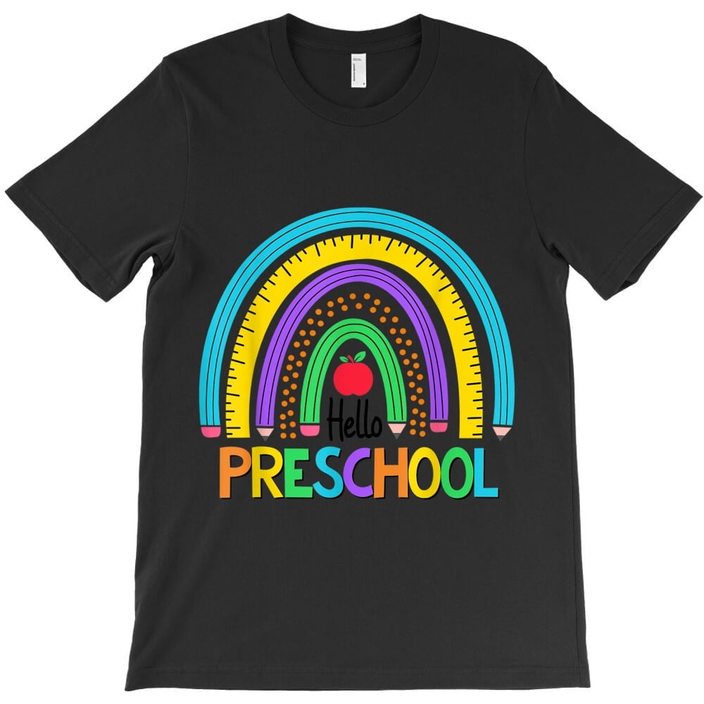 Teacher Funny Hello Preschool Girl Boy Kids Teacher Student Graphic ...