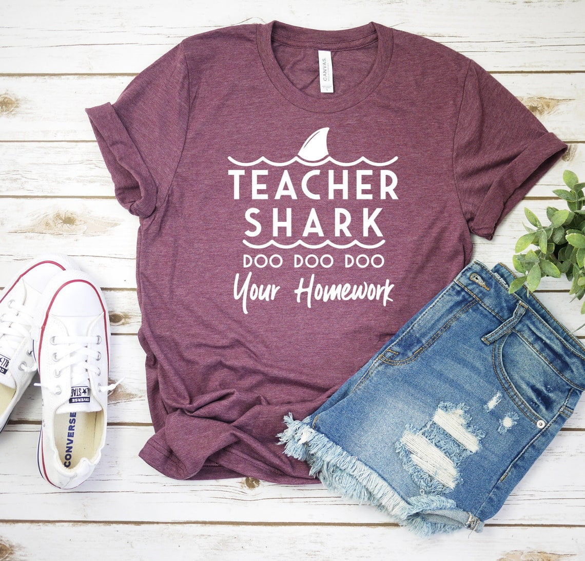 Teacher Gift, Teacher Shirt, Teacher Shark Shirt, Teacher Shark For ...