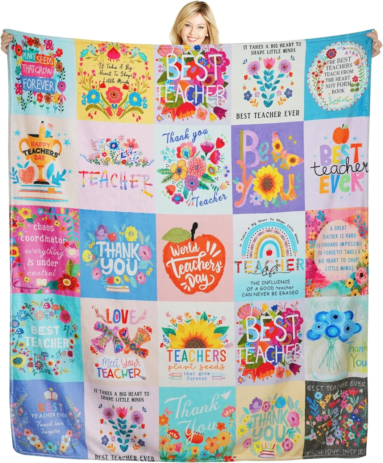 Teacher Gifts Teacher Blanket Teacher Appreciation Gifts for Teacher's ...