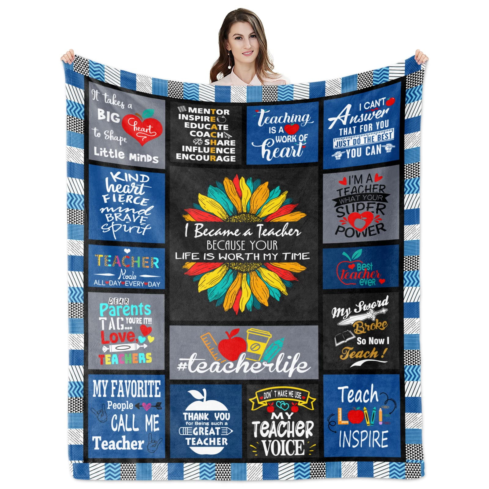 Teacher Gifts Teacher Blanket Teacher Appreciation Gift Thank You Gift Teachers Day Graduation ...