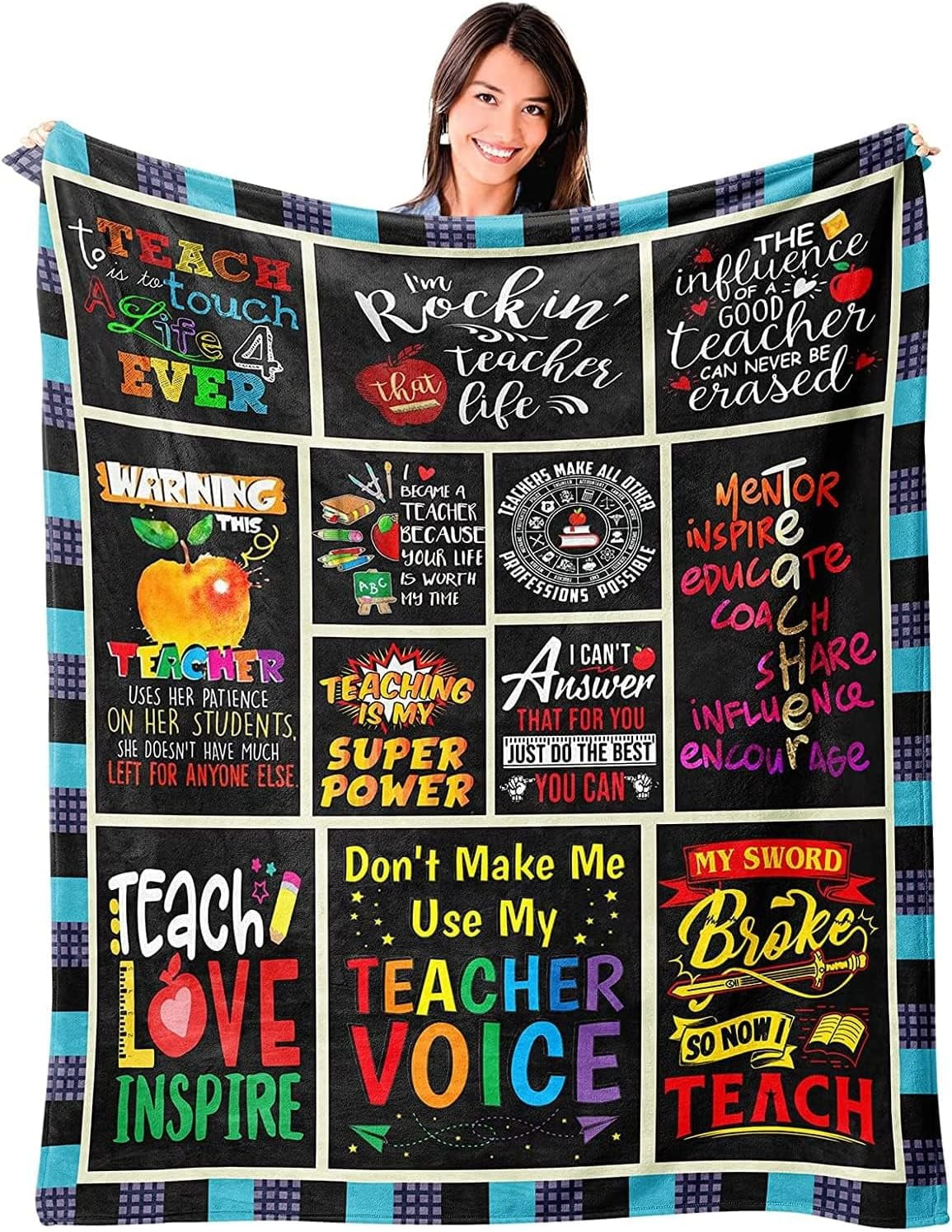 Teacher Gifts For Women Teacher Blanket 50"X40", Teacher Appreciation Gifts Thank You Gifts for ...