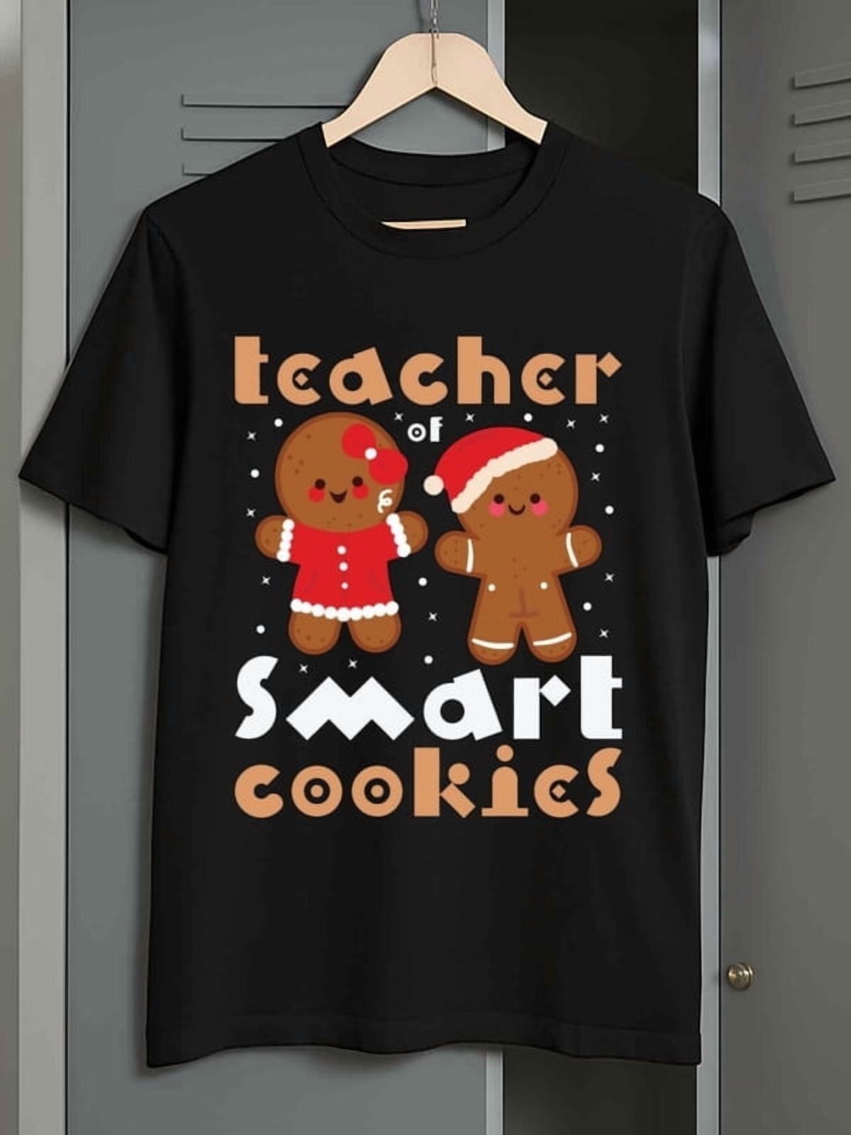 Teacher Gingerbread Cookies t-shirt plain mens local warehouse summer ...