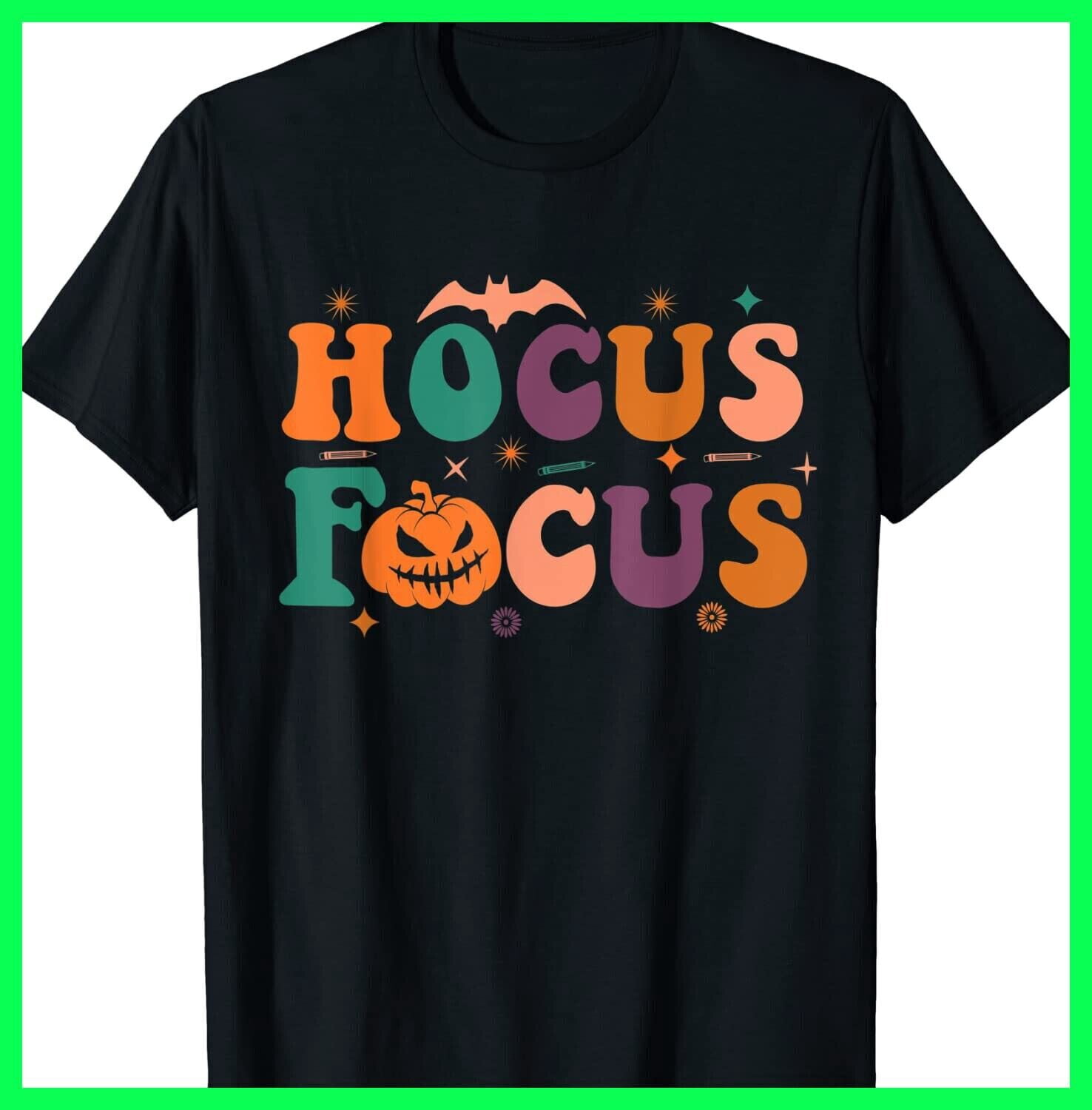 Teacher Halloween Hocus Pocus Teacher Hocus Focus Funny TShirt ...