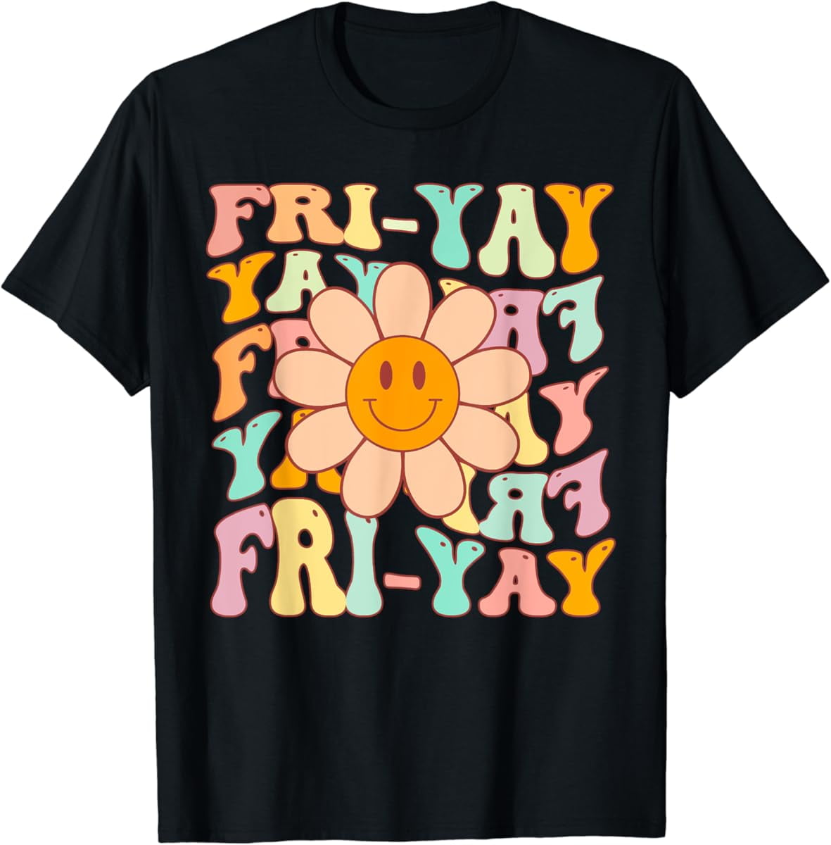 Teacher Happy Friyay Tgif Friday Flower Back To School T-Shirt, 2 ...