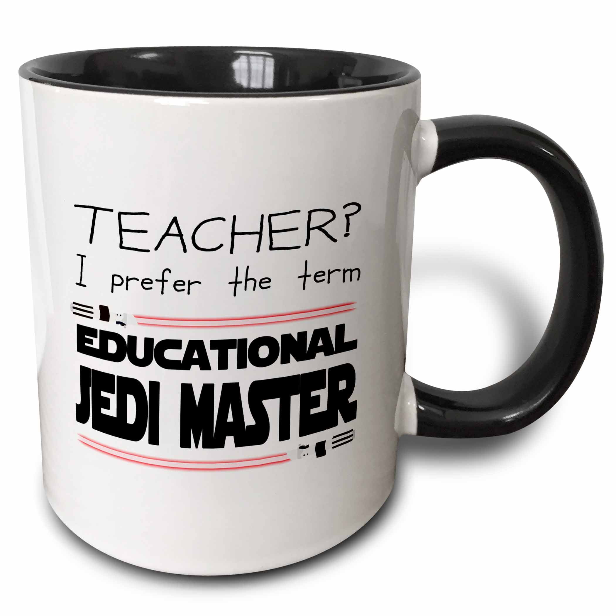 3drose, Teacher I Prefer the Term Educational Jedi Master. Red on White ...