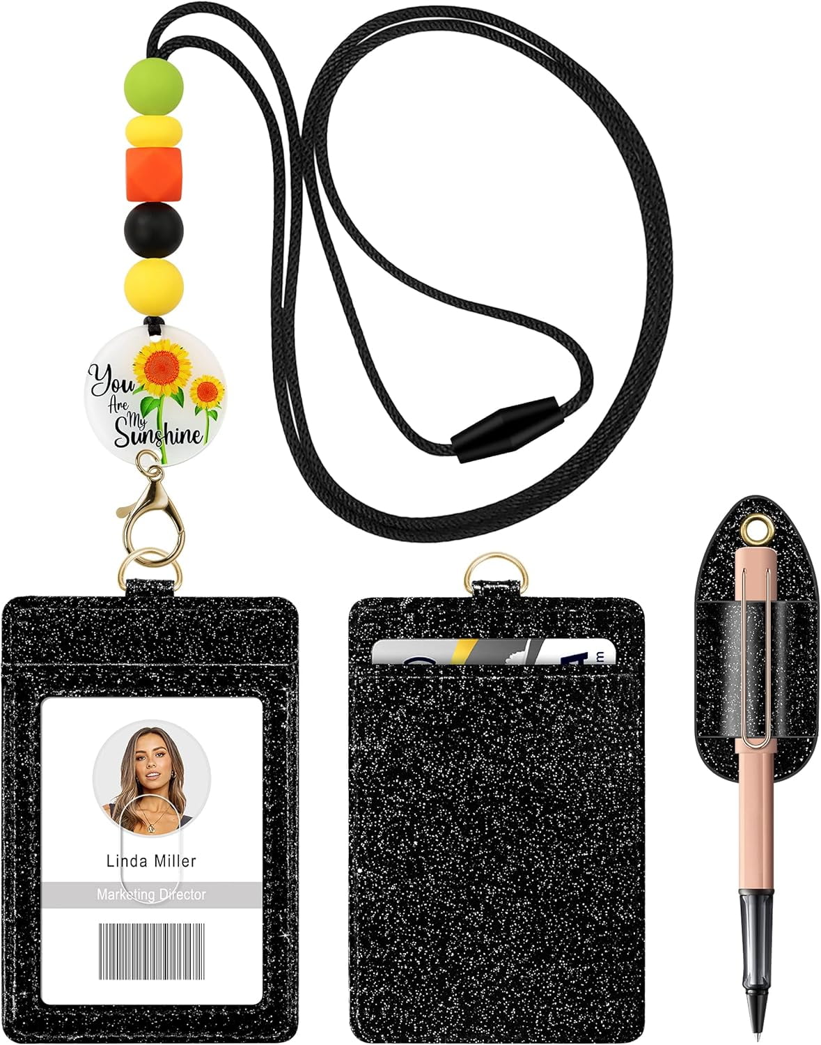 Teacher Lanyard for ID Badges and Keys, Cute Safety Breakaway Beaded ...
