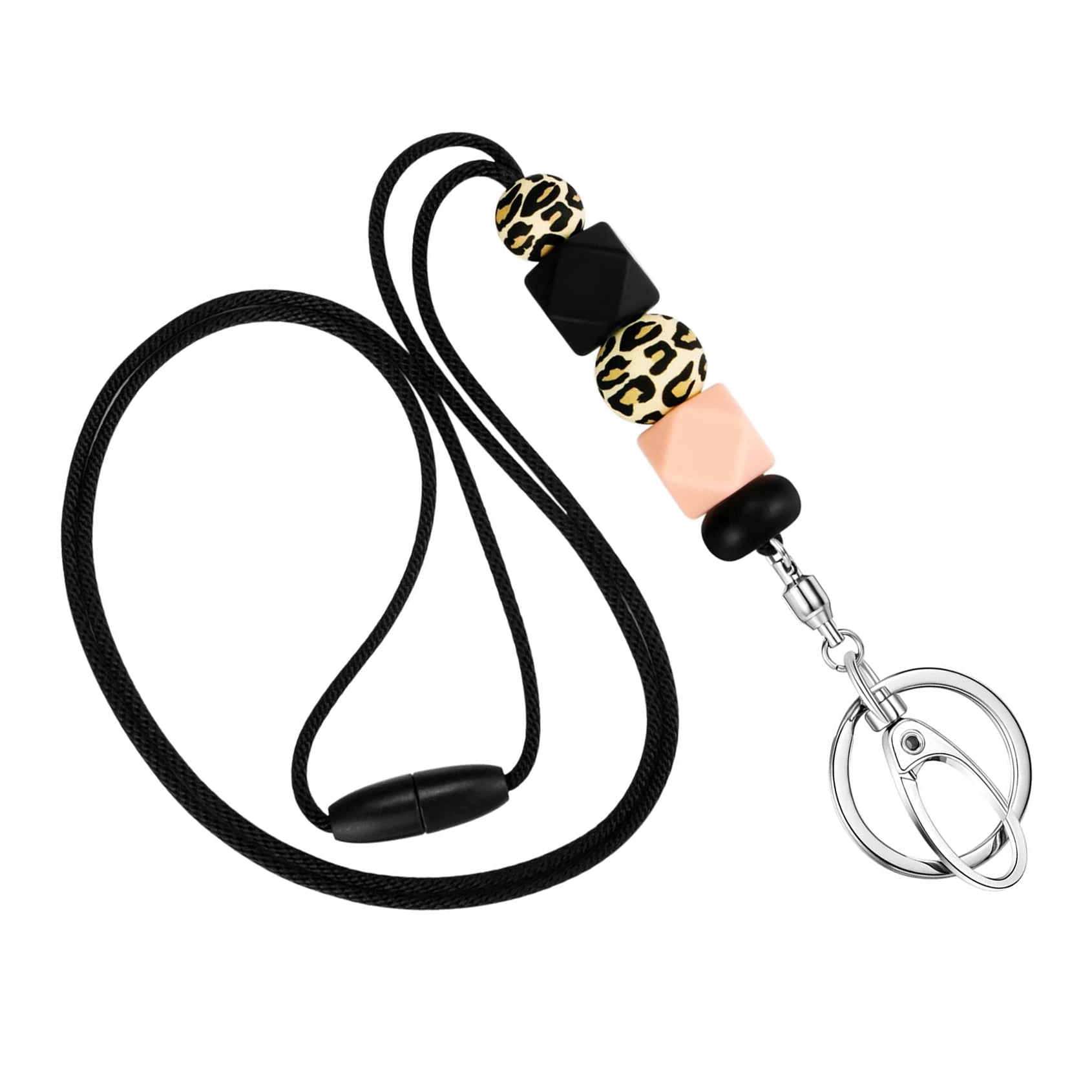 Cute Accessories Necklace: Silicone Beaded Lanyards for ID Badges, Keys ...