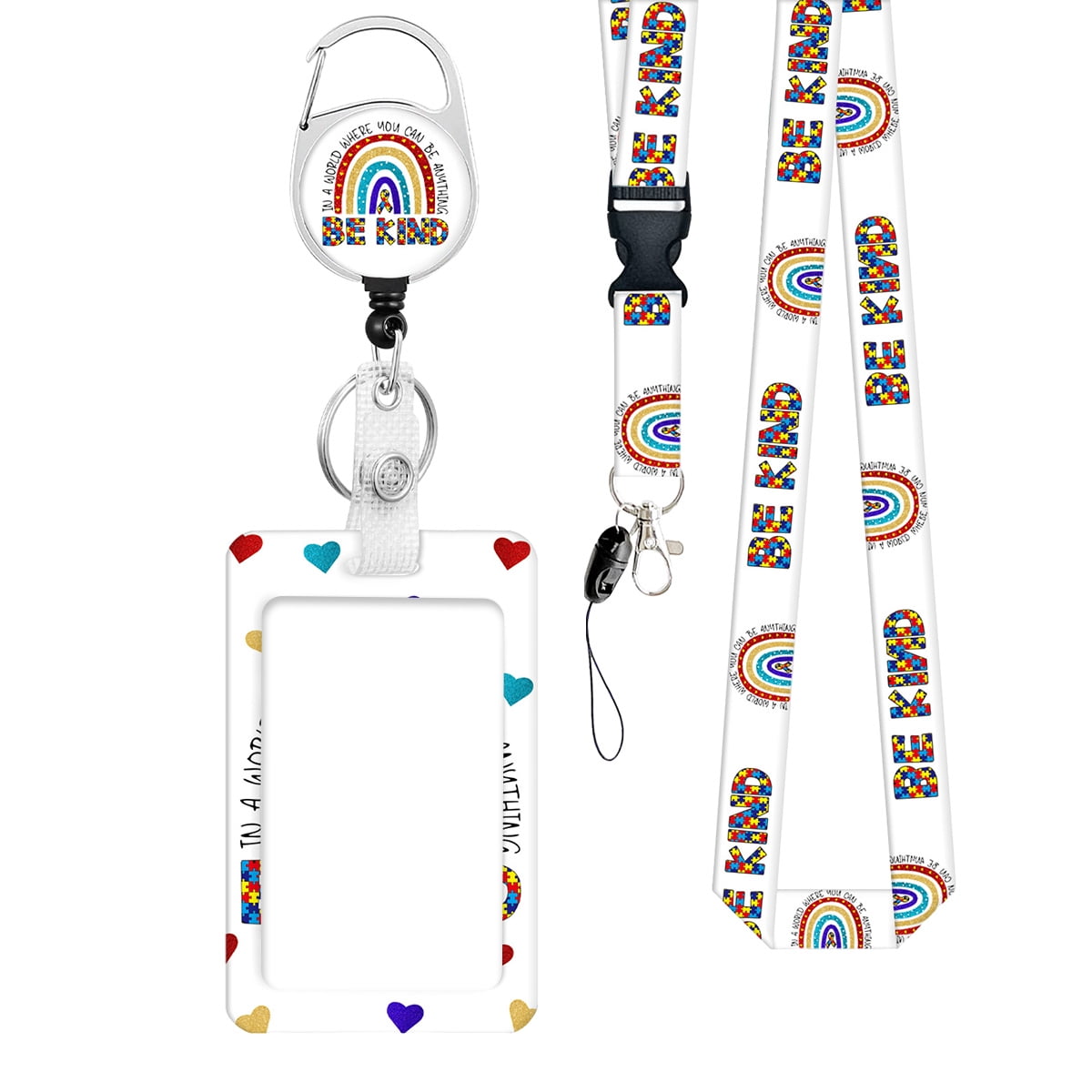 Teacher Lanyards for Id Badges and Keys, Cute Beaded Lanyard with Badge ...
