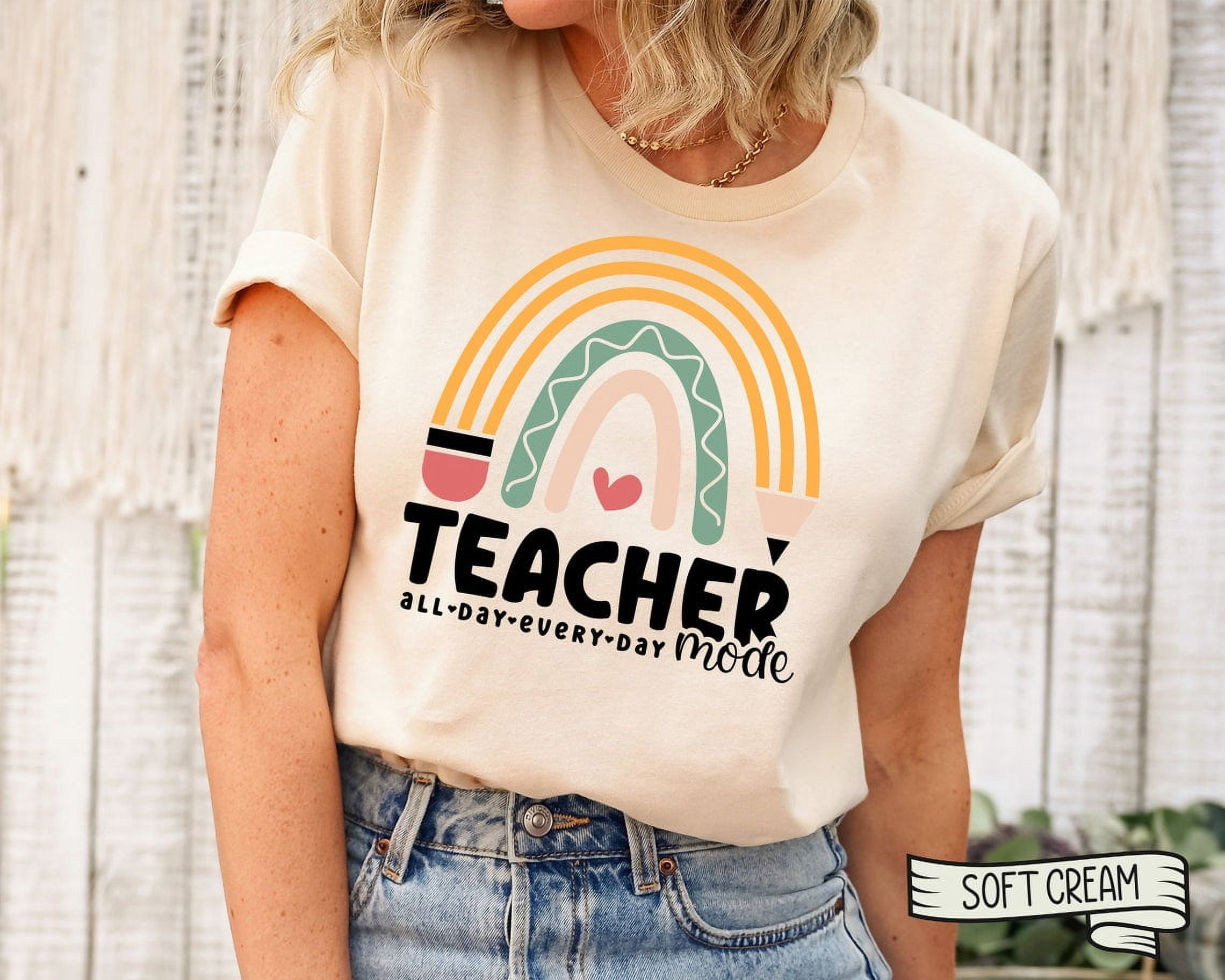 Teacher Mode Shirt For Teacher, Teacher Shirts, Teaching Shirt, Teacher ...