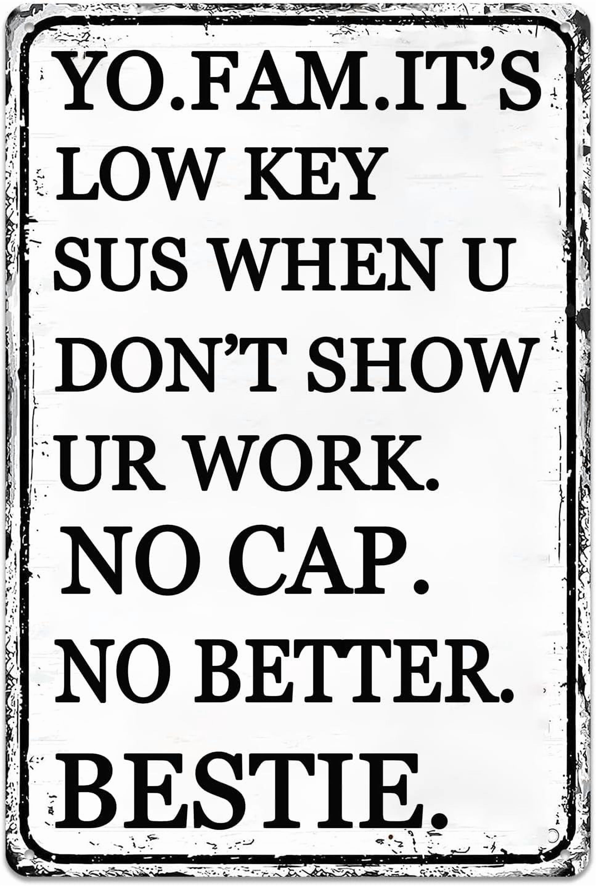 Teacher Must Haves Classroom Decor Math Teacher Gift It's Low Key Sus ...