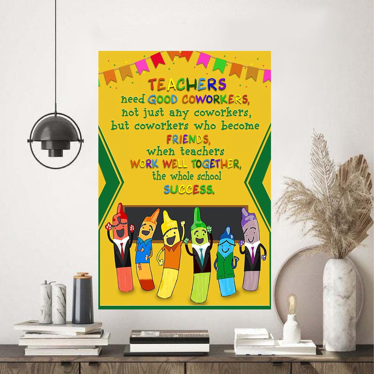Teacher Need Good Coworkers Poster Teacher Poster Gift for teacher 16 x ...