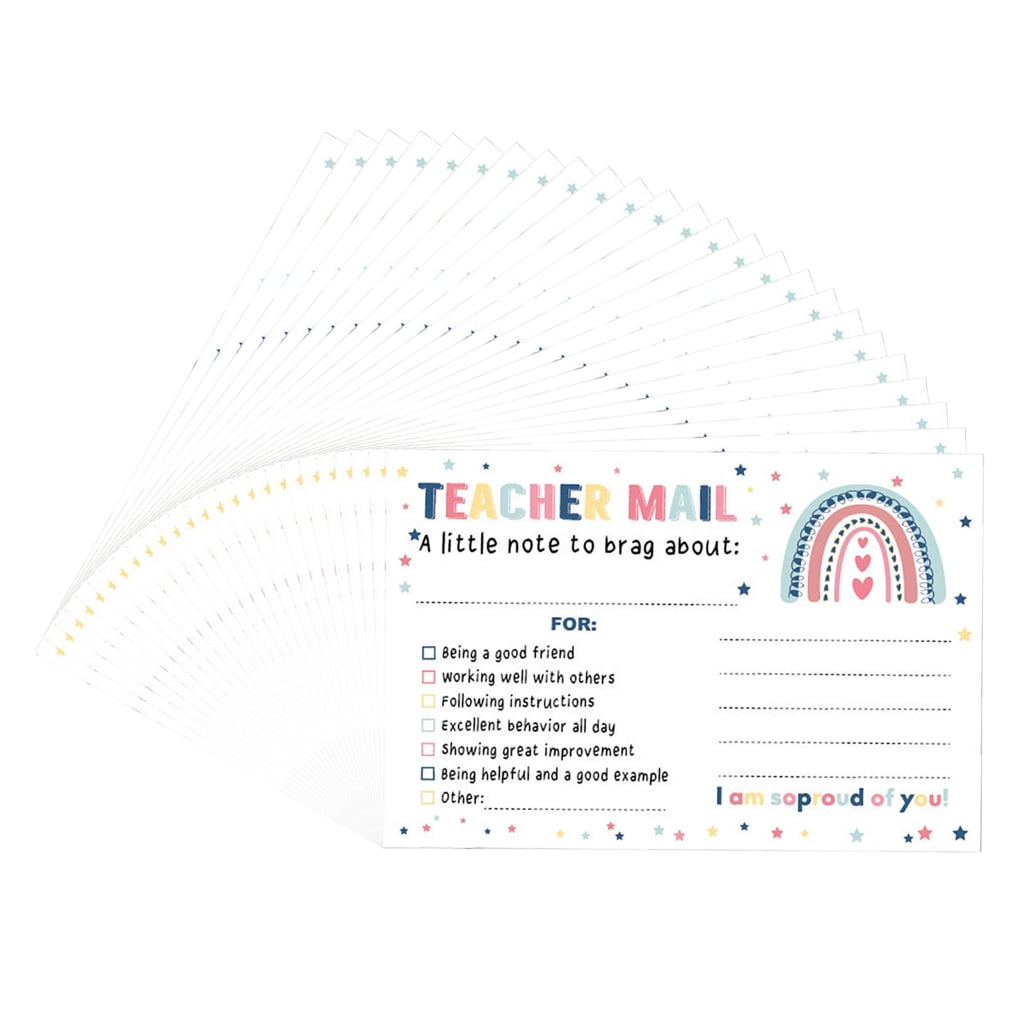 Teacher Notes Positive Behavior Card Student Incentive Cards for ...