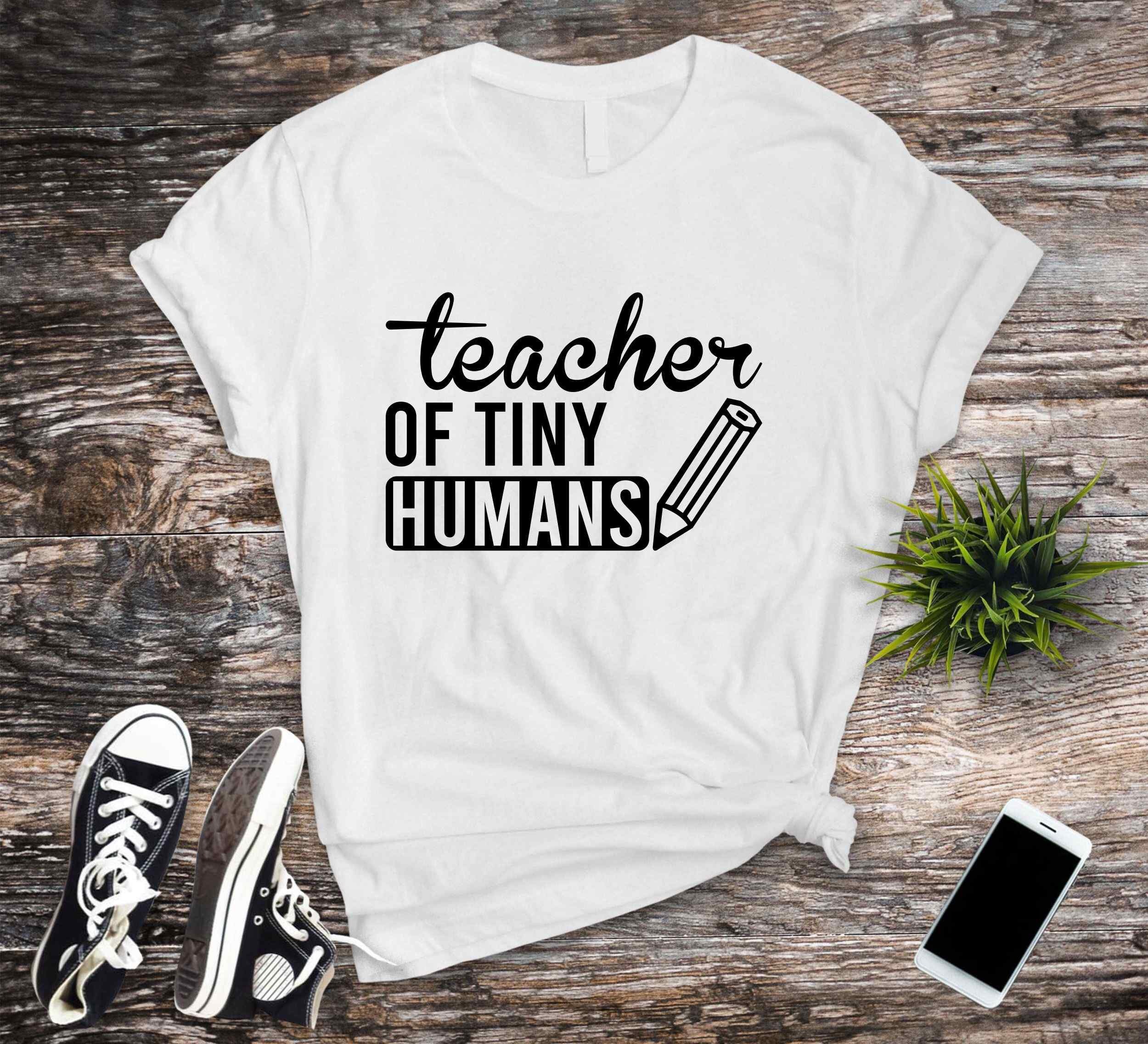 Teacher Of Tiny Humans T-shirt, Teaching Tshirt, Teacher Heart Shirt ...