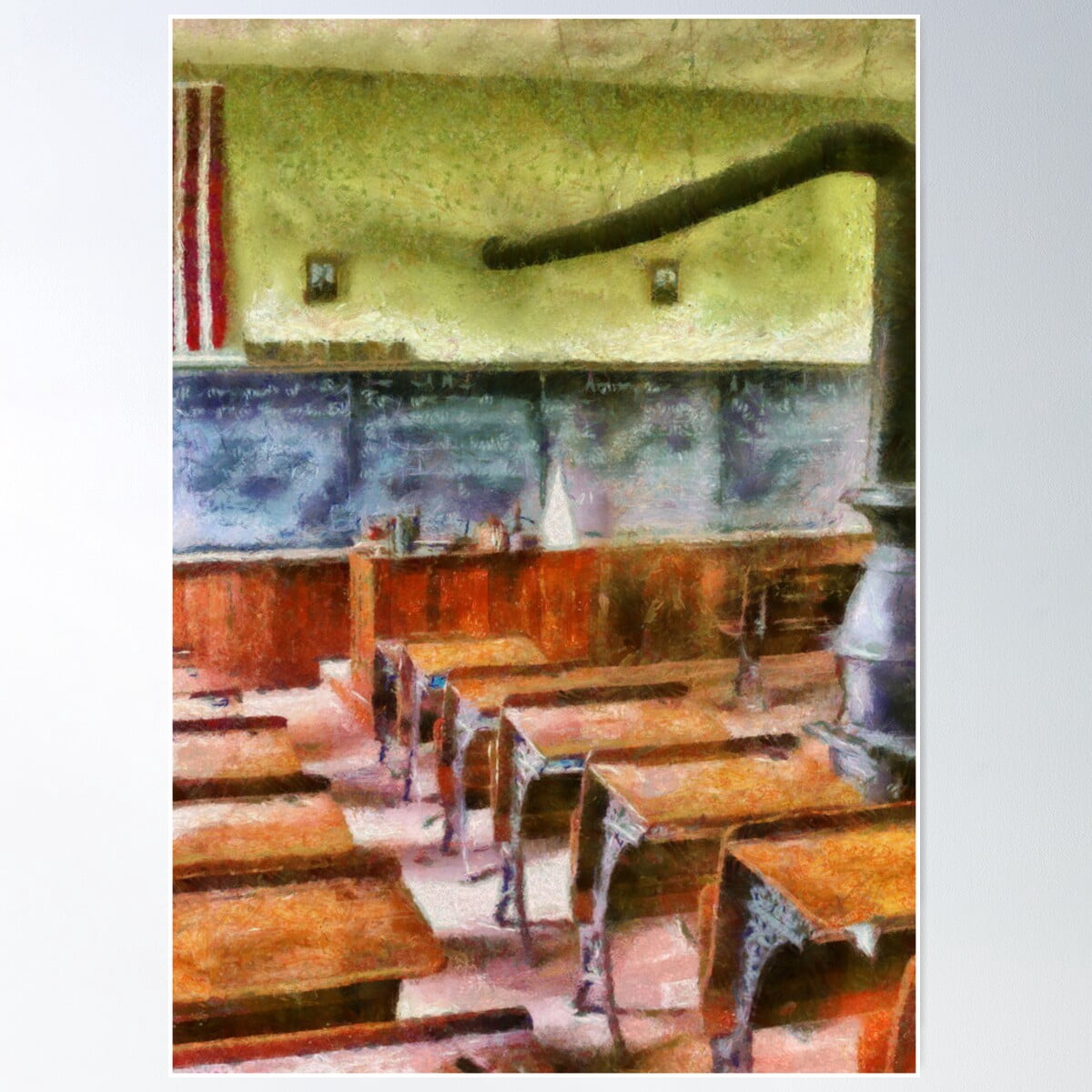 Teacher - Pay Attention In Class Poster Wall Art, Modern Wall Decor For ...