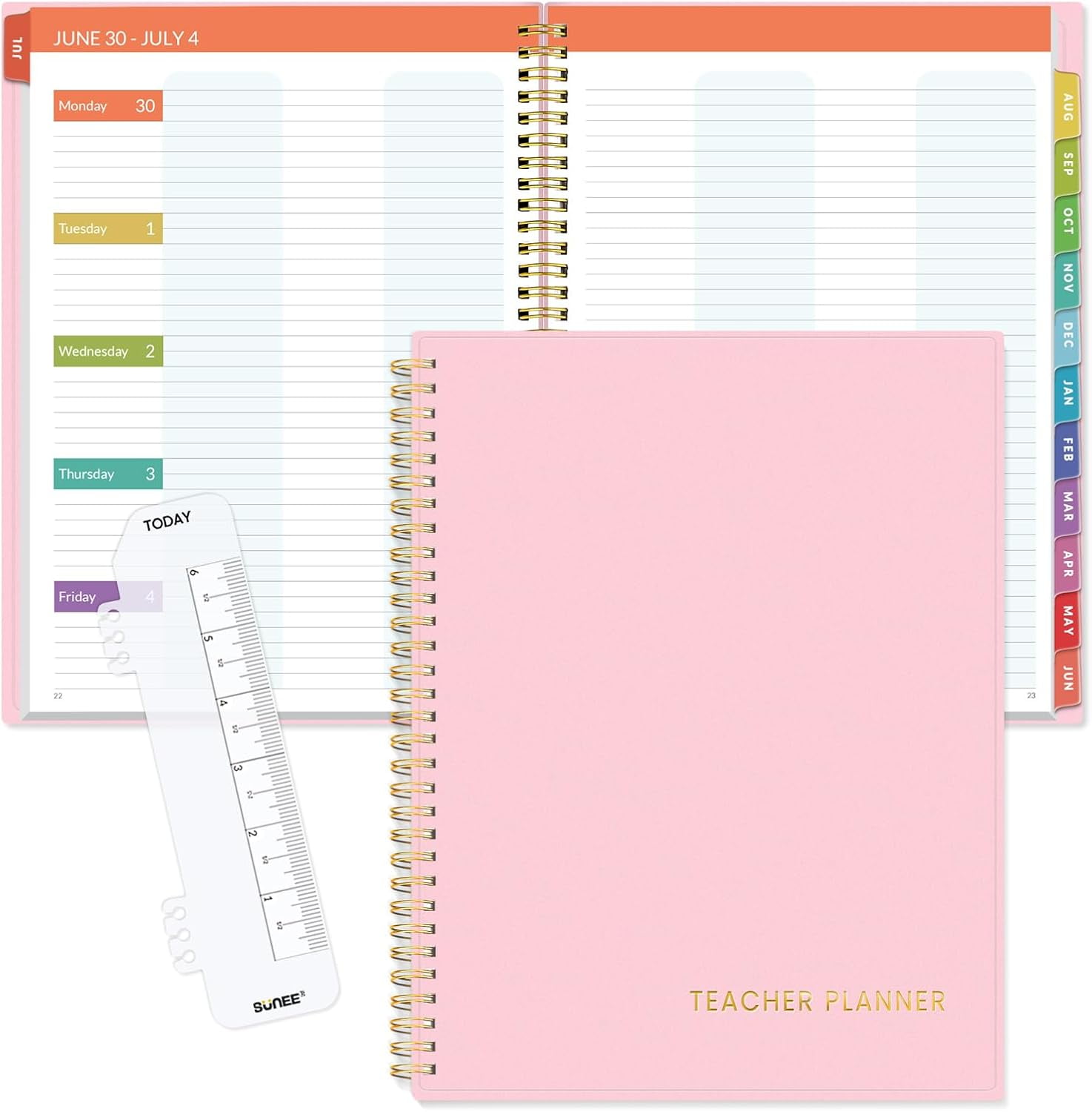 Teacher Planner 2025-2026 Academic Year, Lite Lesson Planner Book with ...
