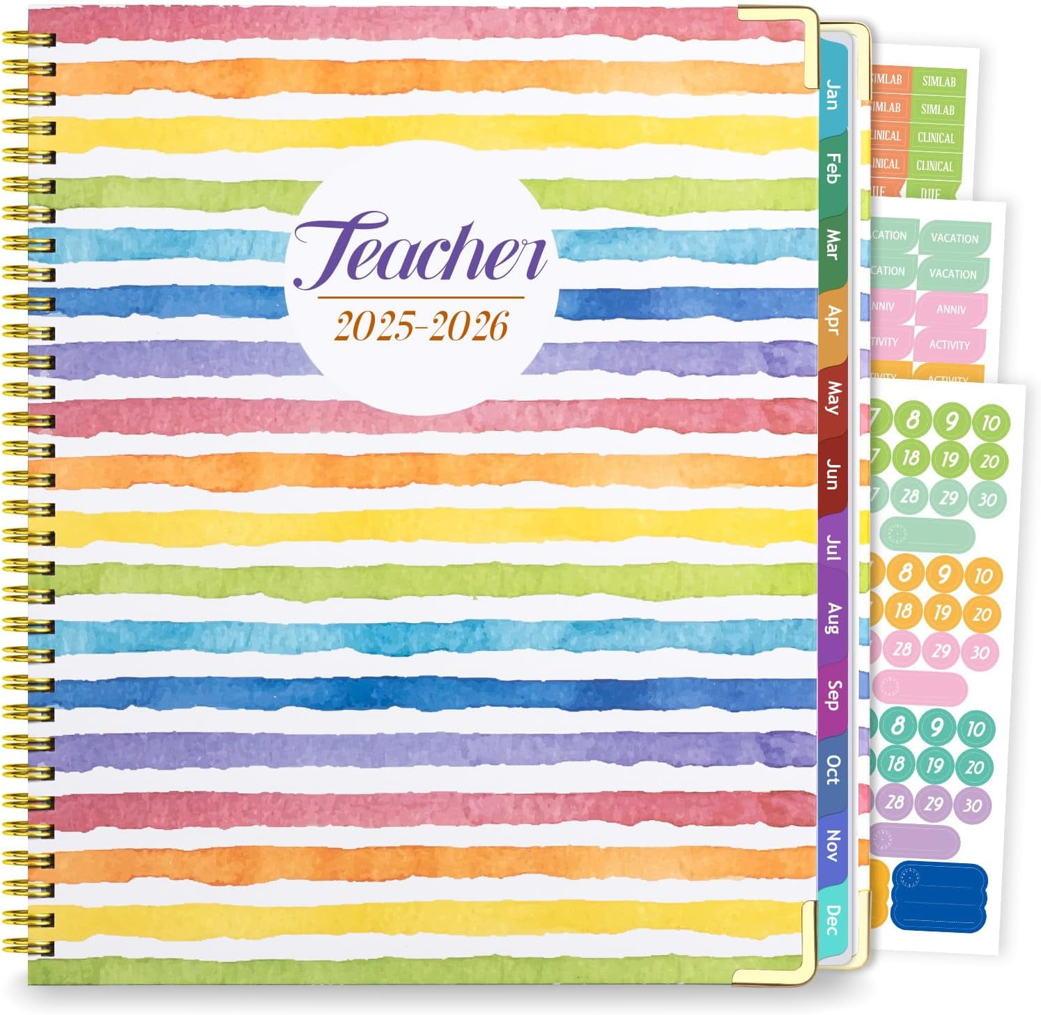 Teacher Planner 2025-2026, August 2025 to July 2026 Academic Year, 8.5 ...