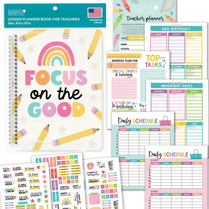 Teacher Planner | 2025-2026 | Teaching Supplies - Walmart.com
