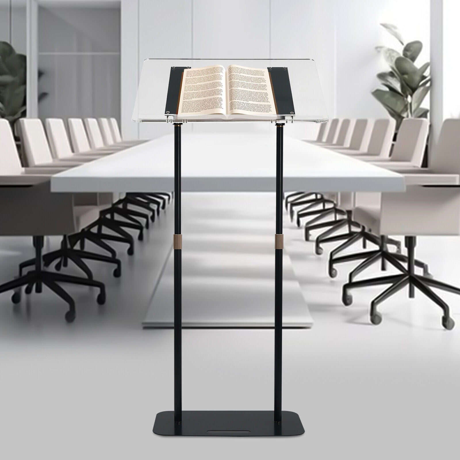 Teacher Podium Stand Standing Desk Height Adjustable Lectern Podium ...