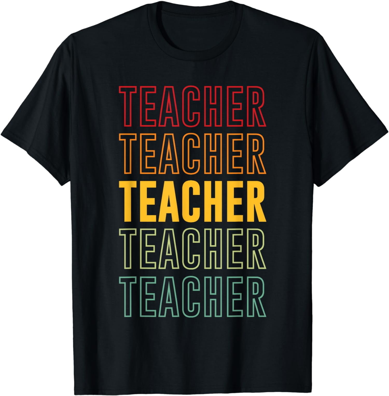 Teacher Pride, Retro Teacher T-Shirt - Walmart.com