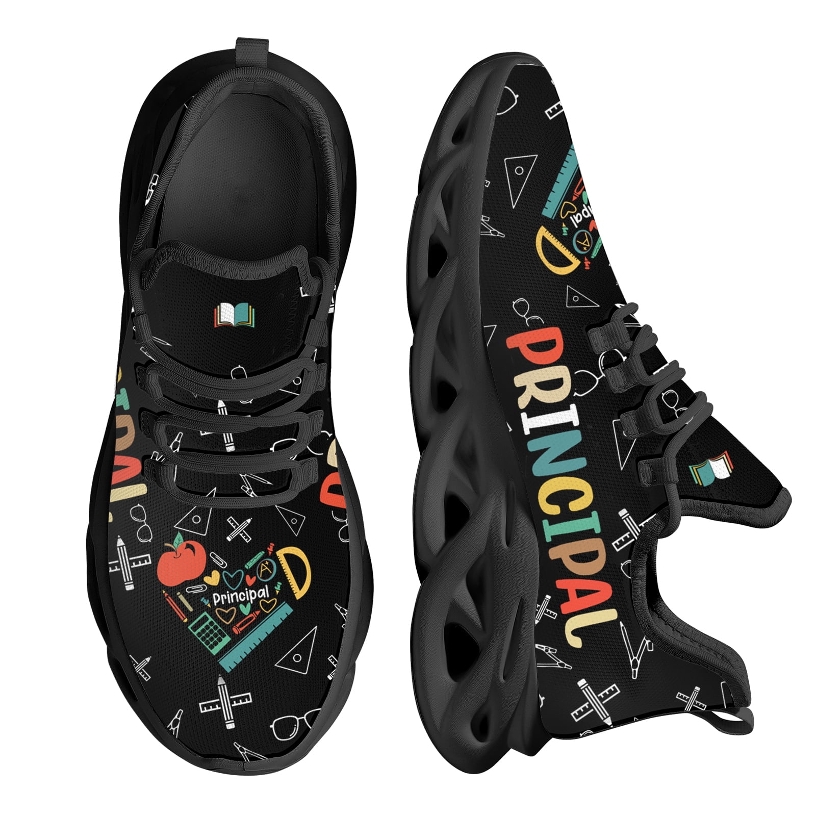 Teacher Principal Design Ladies Non-Slip Running Sneakers Educational ...