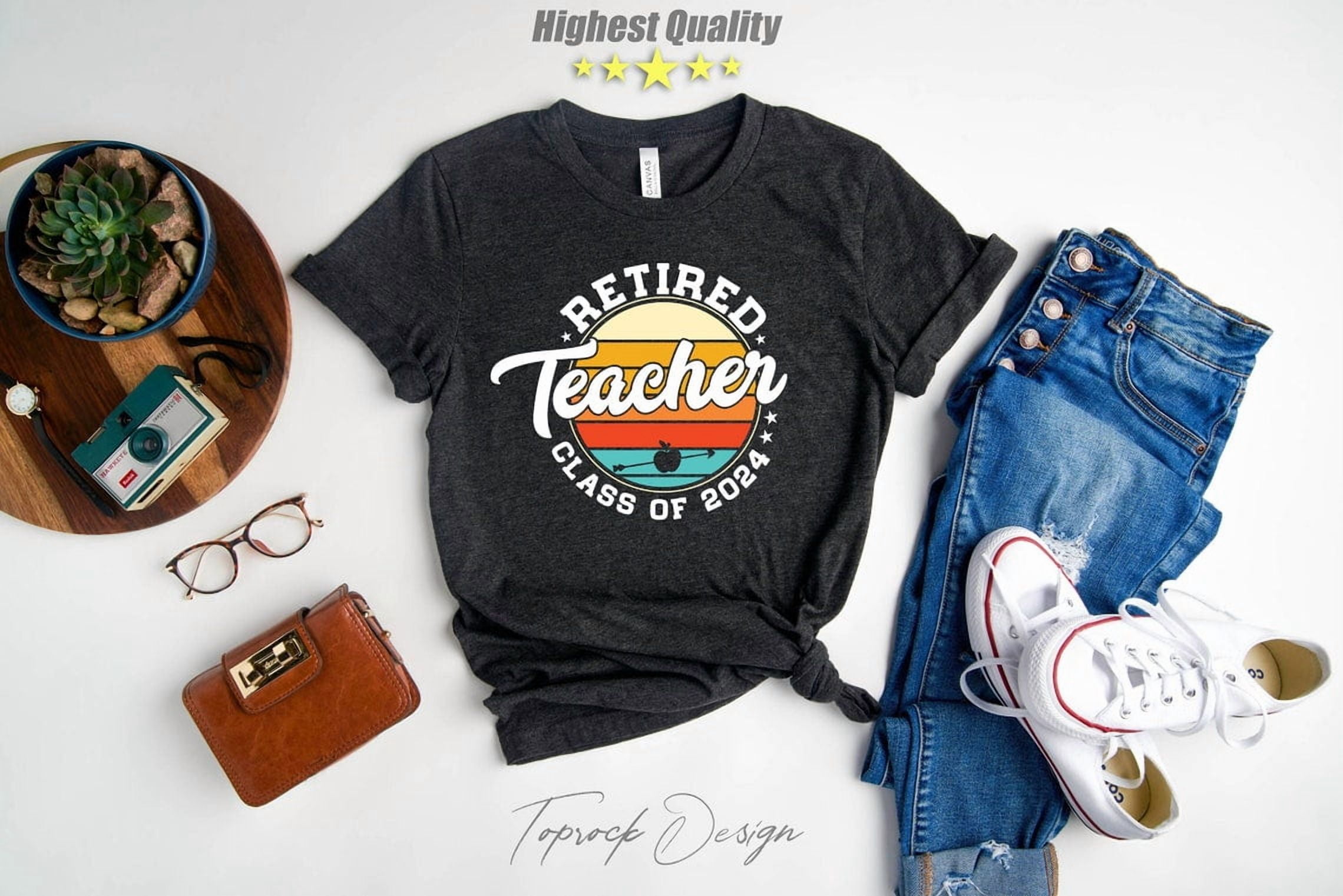 Teacher Retirement Tshirt, idea for Retired Teacher, Happy Retirement ...