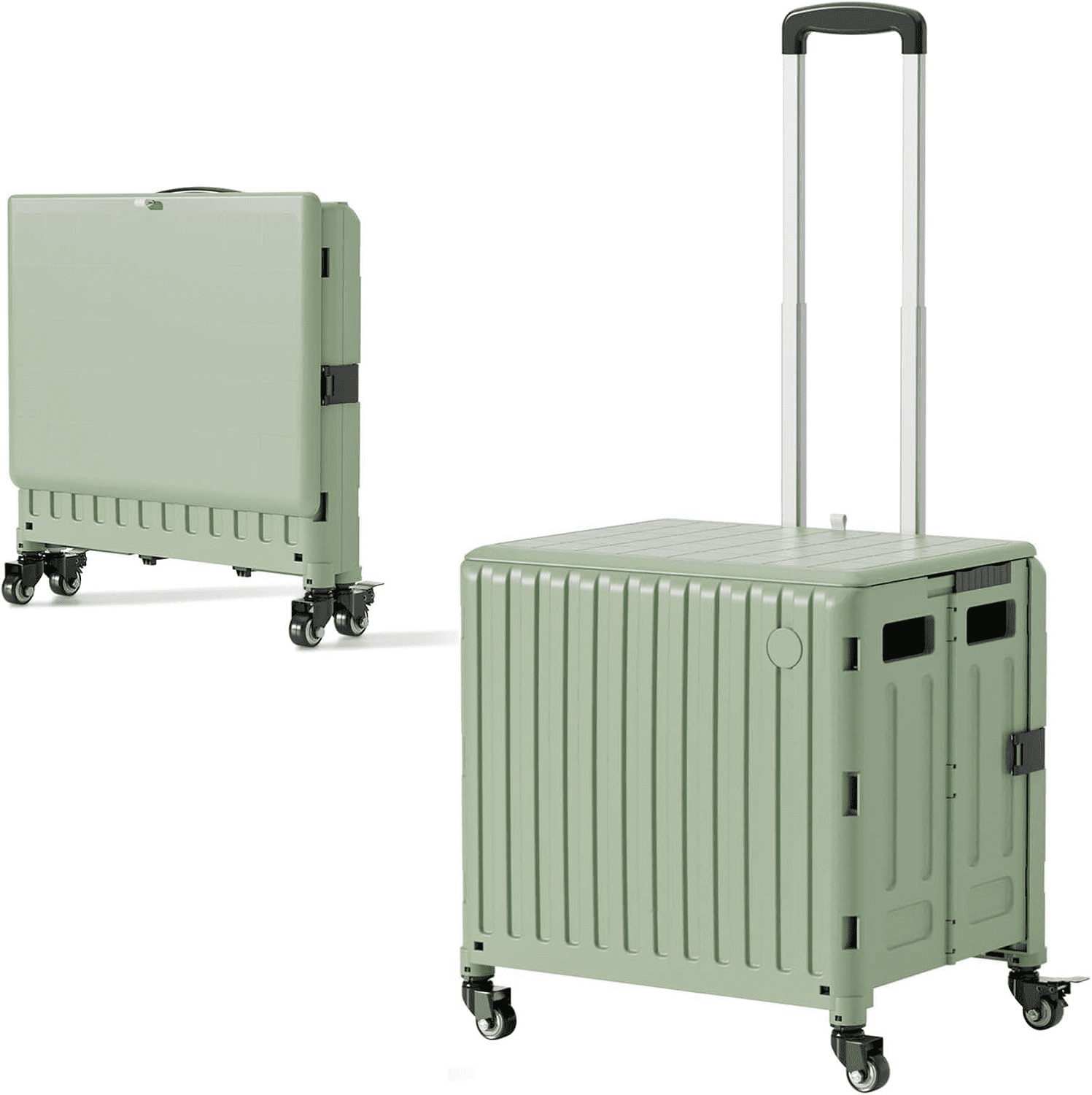 Teacher Rolling Cart with Wheels:Foldable Cart with Wheels Storage ...