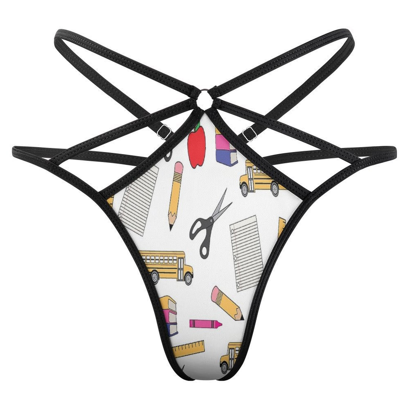 Teacher & School Item Mix Three Open Type Women's Panties Crotch ...