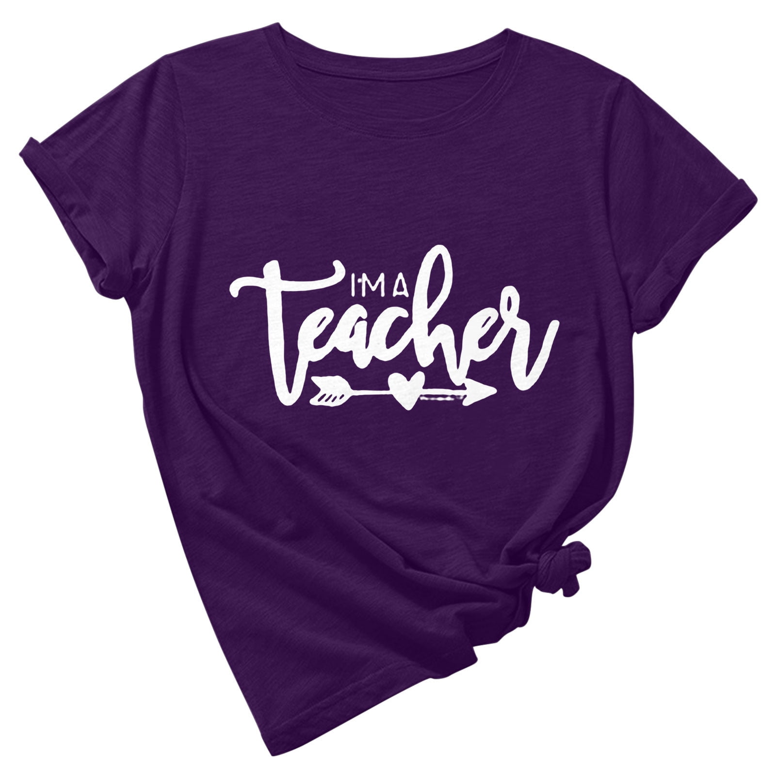 Teacher Shirt Women Teaching Tshirt Alphabet Graphic Short Sleeve Basic ...