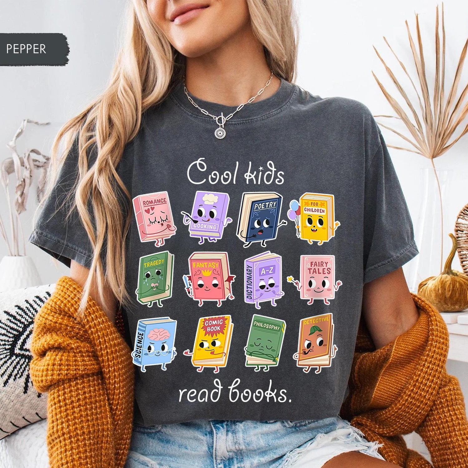 Teacher Shirts, Cool Kids Read Books Shirt, School Librarian Shirt ...