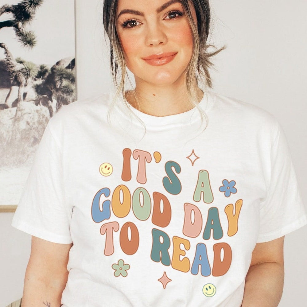 Teacher Shirts, It's A Good Day To Read, Retro Teacher Shirt ...
