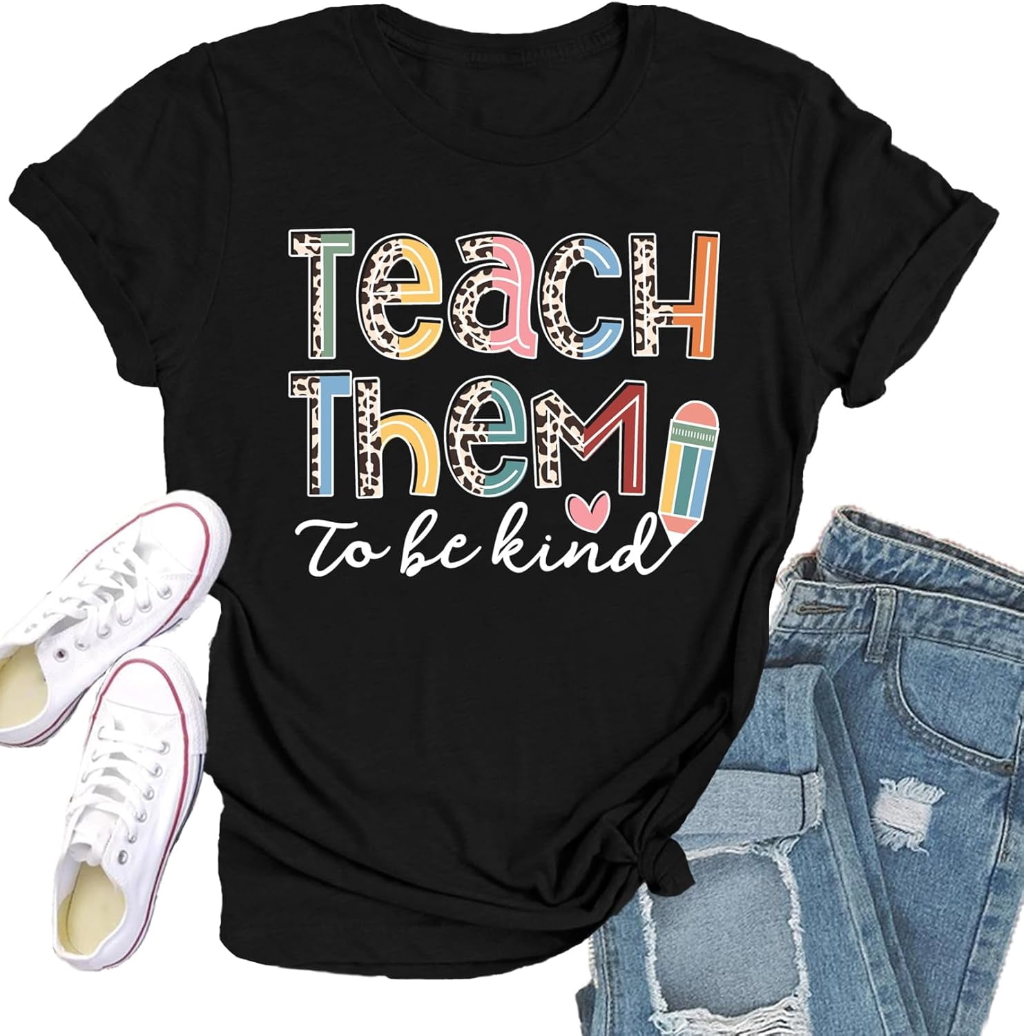 Teacher Shirts for Women Teach Teaching Tshirt Teacher Life Tee Tops ...