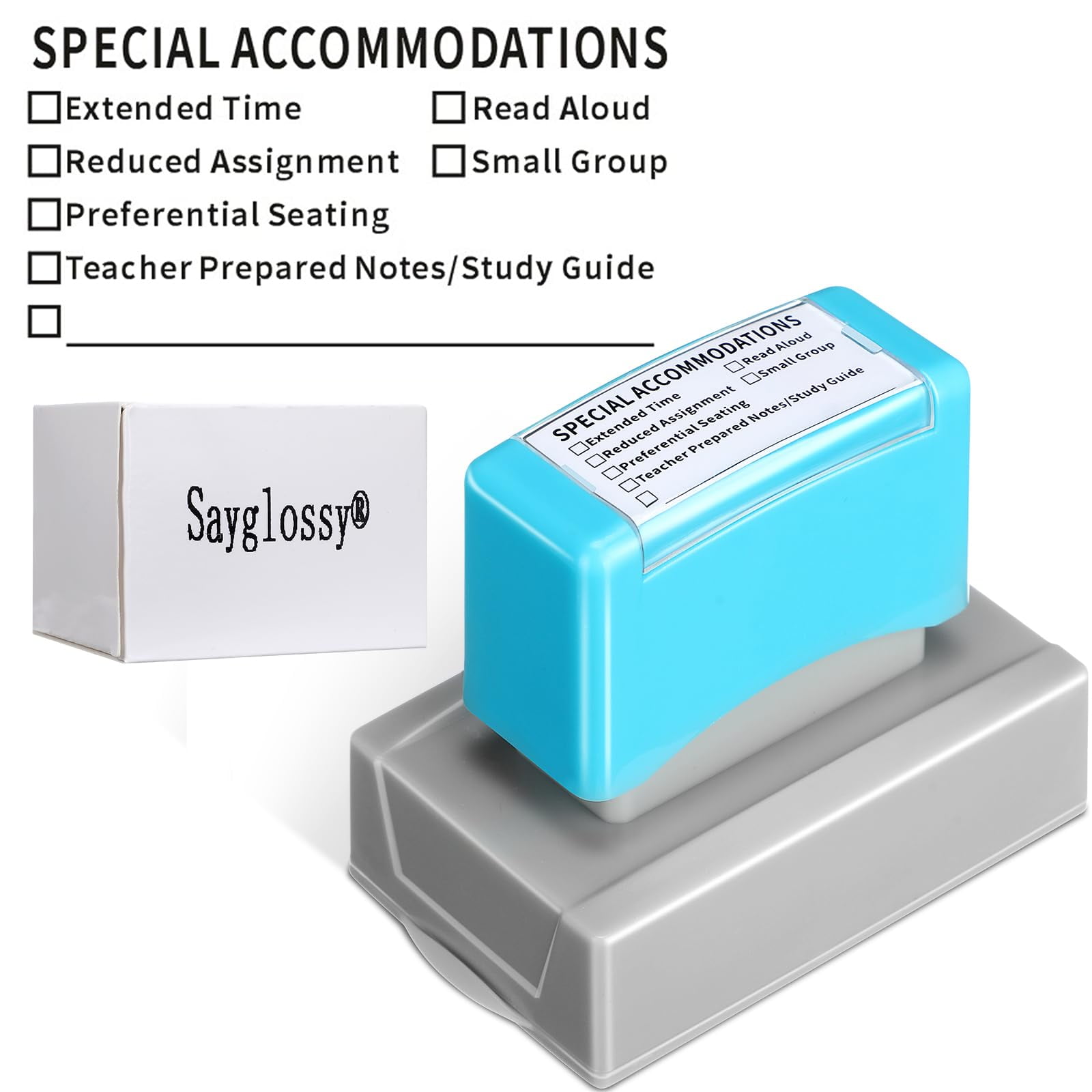 Teacher Stamp for Special Accommodations and Modifications, Self Inking ...