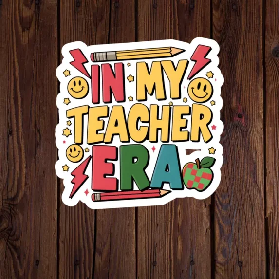 Teacher Sticker In My Teacher Era Teacher Appreciation Laptop Sticker ...