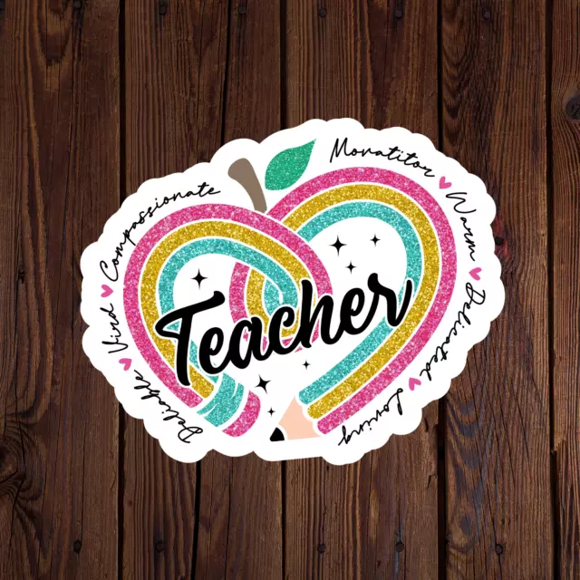 Teacher Sticker #Teacherlife Teacher Appreciation Gift Laptop Sticker ...