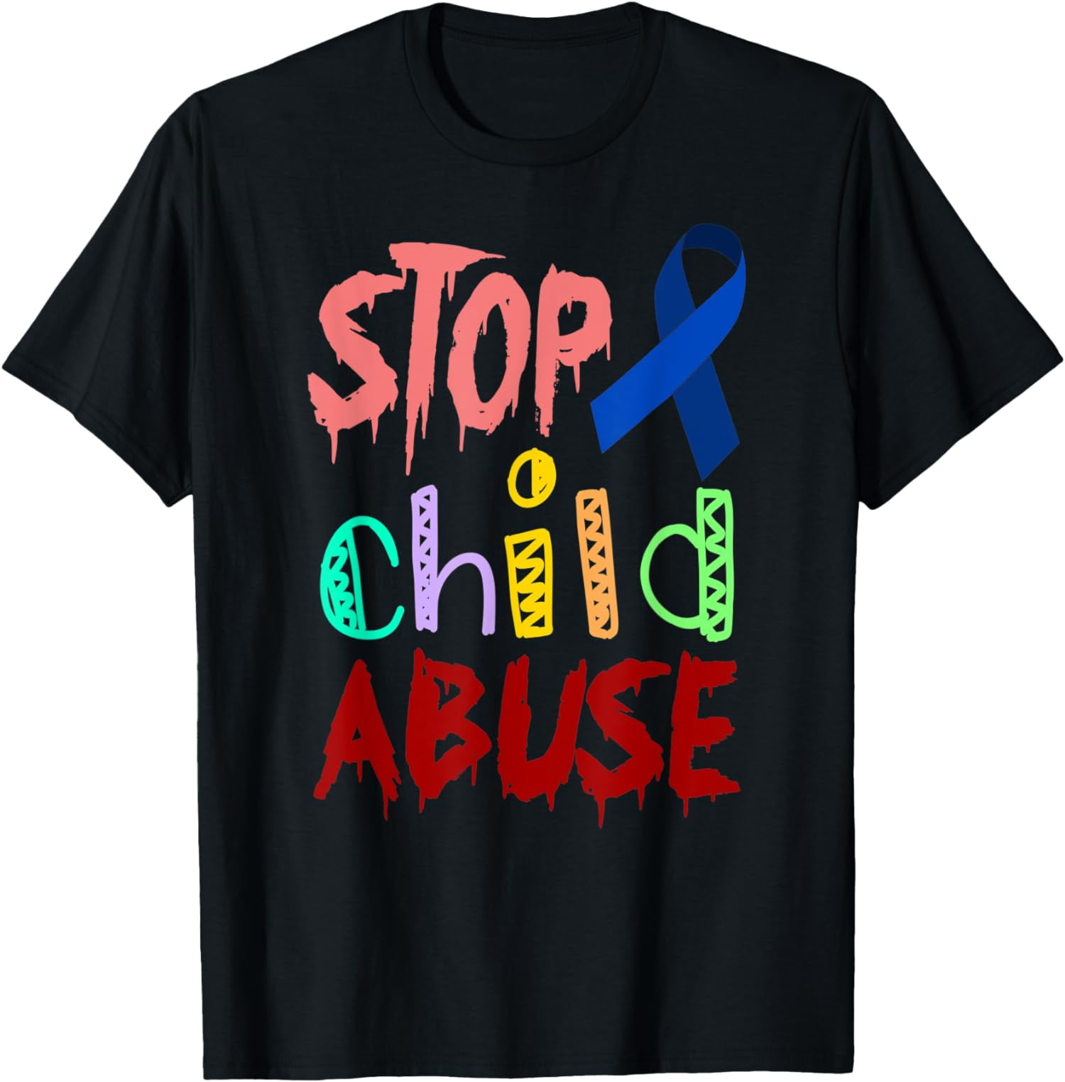 Teacher Stop Child abuse awareness T-Shirt Abuse Prevention - Walmart.com